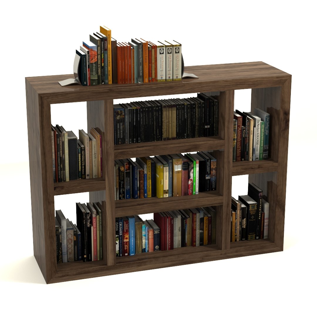 3d Bookcase Books