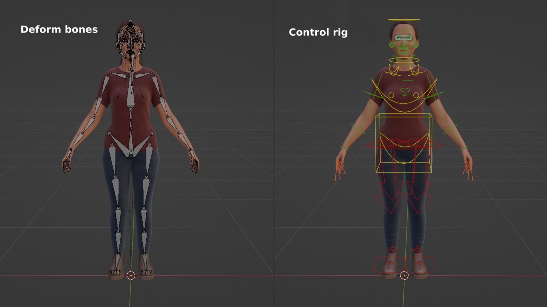 Female Stylized Rigged 3D Model - TurboSquid 2055276