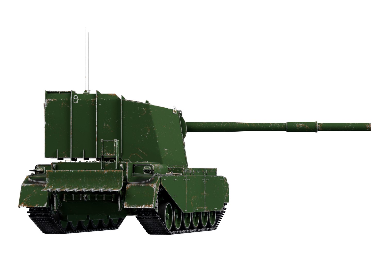 3D Tank FV 4005 Stage 2 Model - TurboSquid 2035684