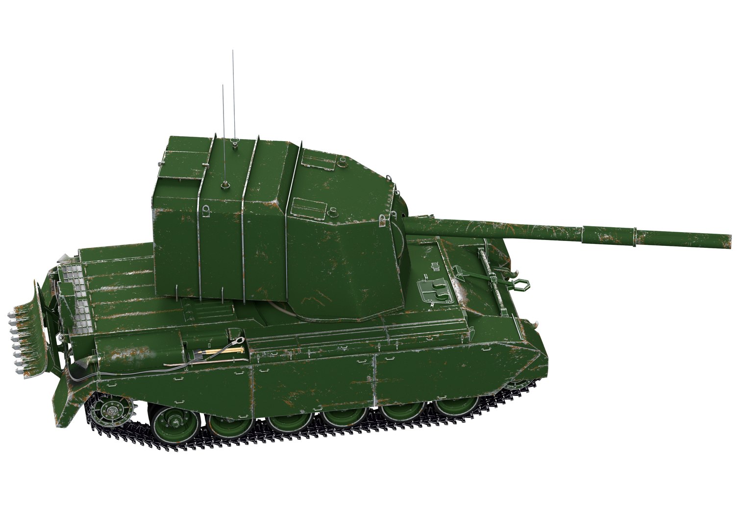 3D Tank FV 4005 Stage 2 Model - TurboSquid 2035684