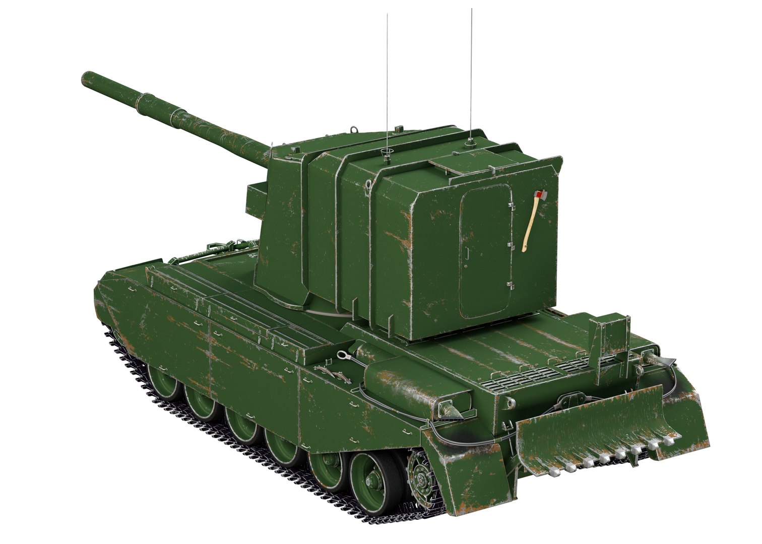 3D Tank FV 4005 Stage 2 Model - TurboSquid 2035684