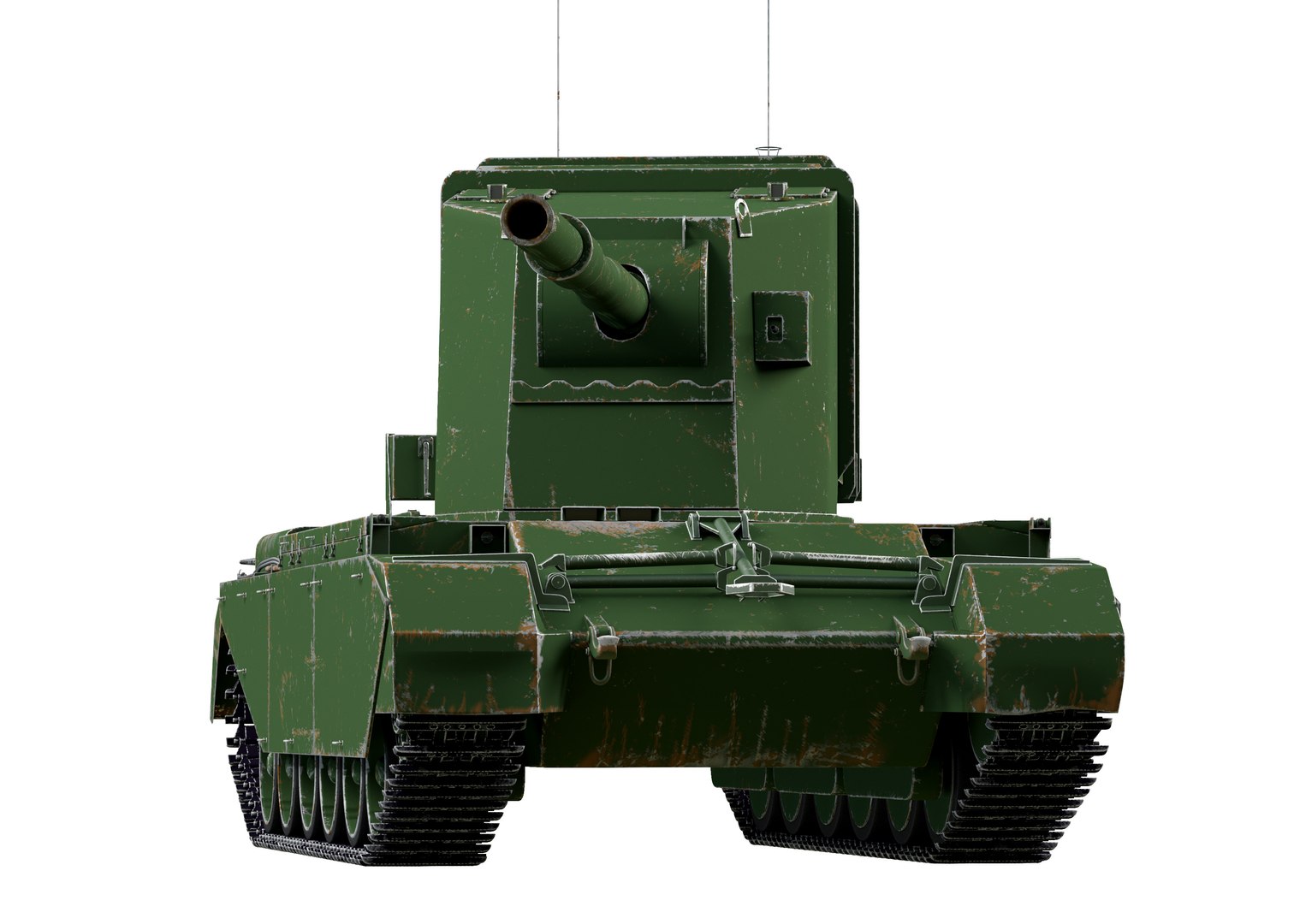 3D Tank FV 4005 Stage 2 Model - TurboSquid 2035684