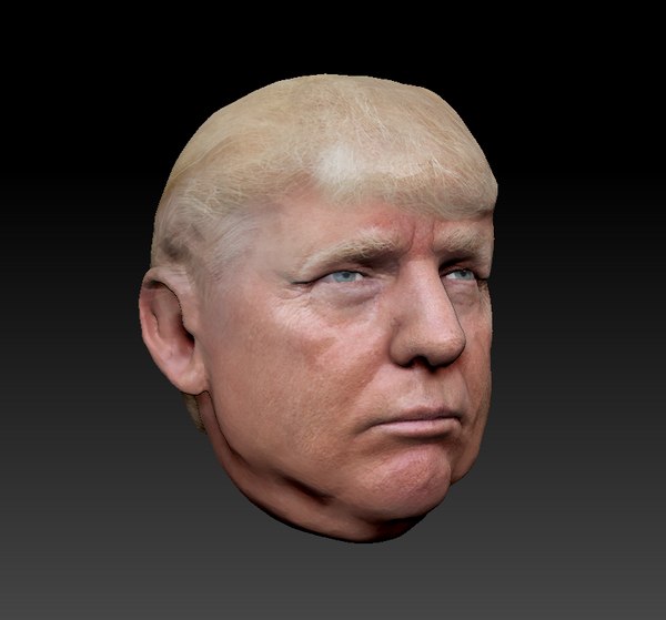 Trump head 3D model - TurboSquid 1260122