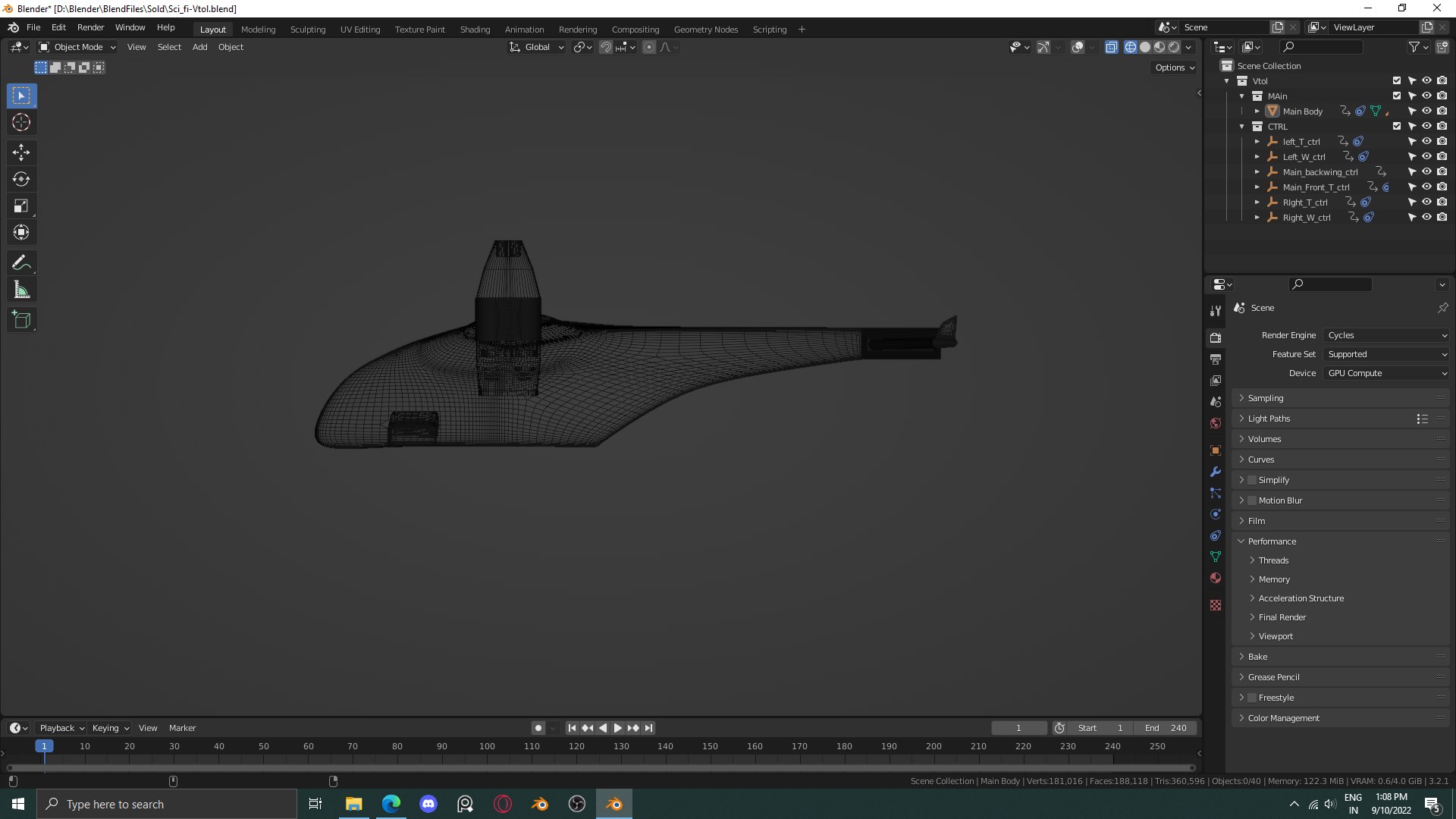 3D Scifi VTOL Aircraft - TurboSquid 1956392