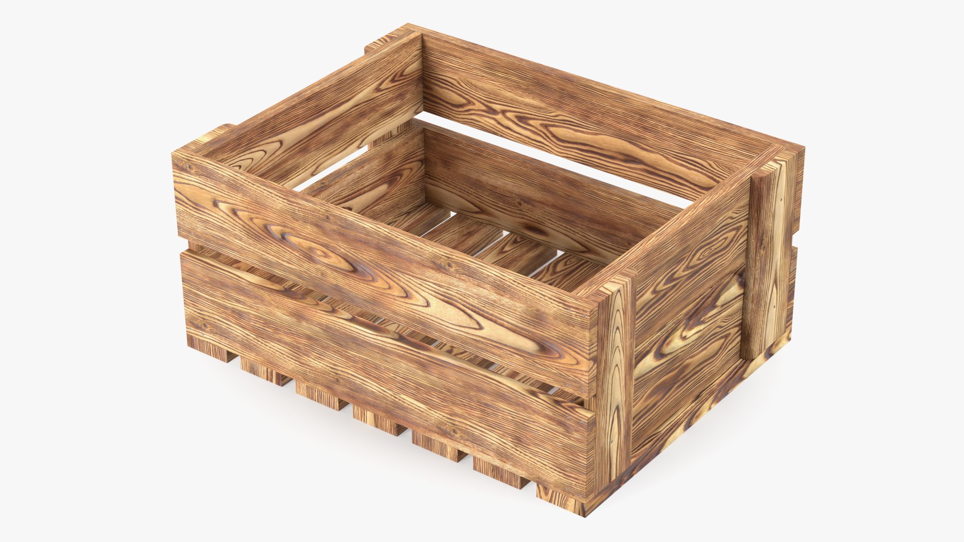 Scorched Wooden Packaging of Boards Low Small 3D model - TurboSquid 1988231