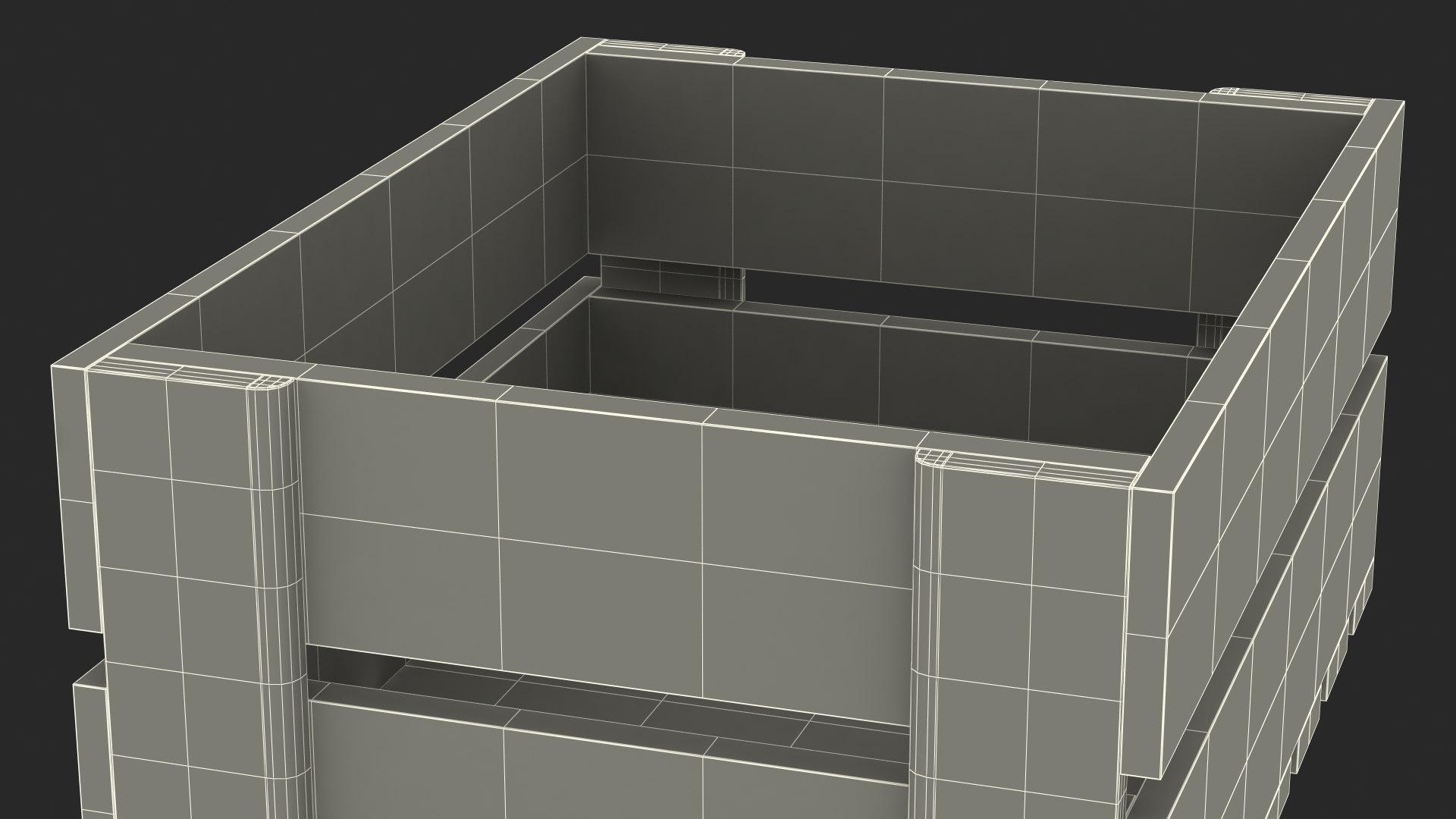 Scorched Wooden Packaging of Boards Low Small 3D model - TurboSquid 1988231