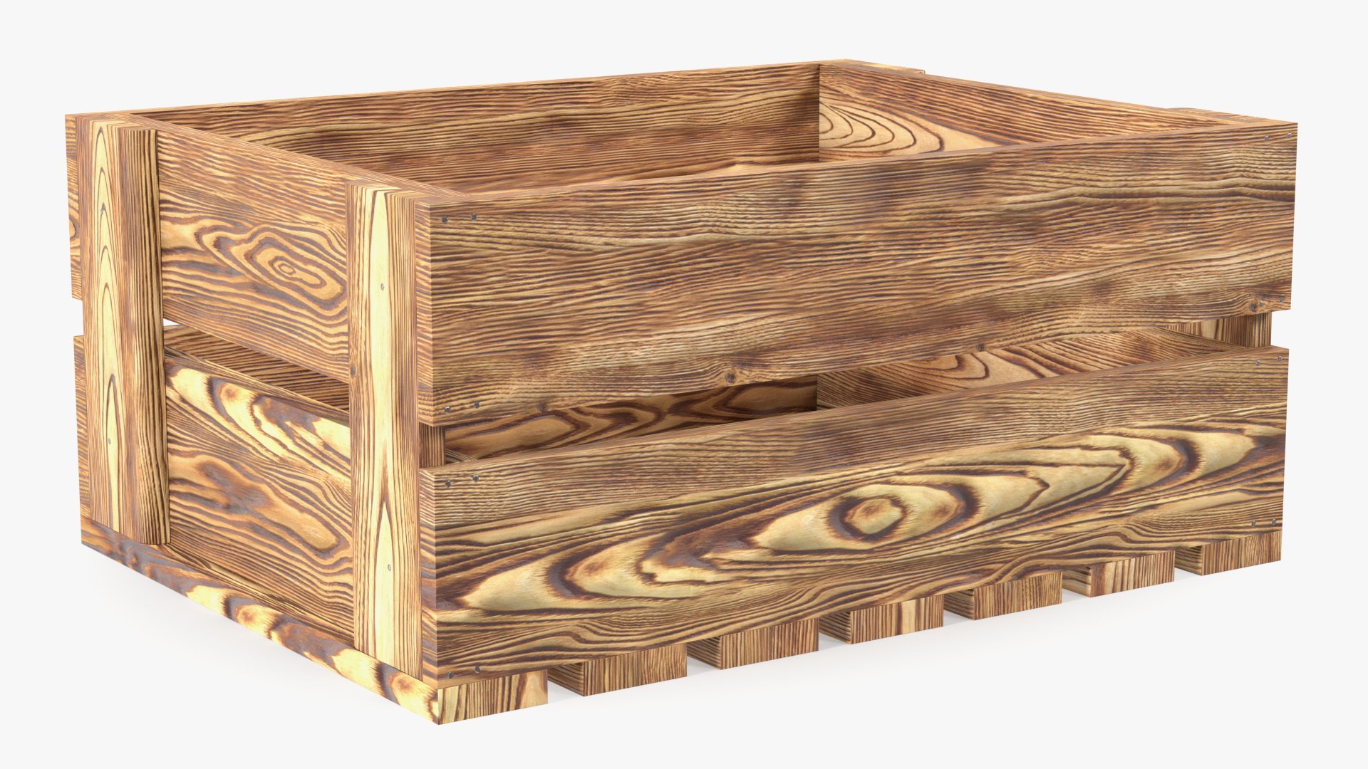 Scorched Wooden Packaging of Boards Low Small 3D model - TurboSquid 1988231