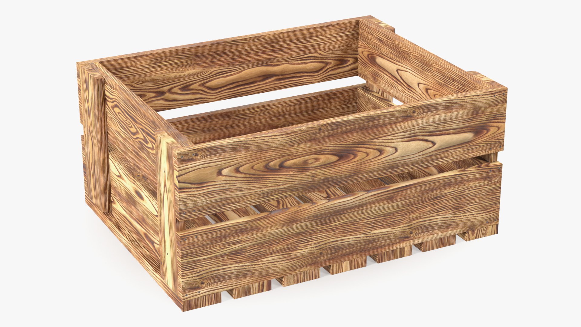 Scorched Wooden Packaging of Boards Low Small 3D model - TurboSquid 1988231