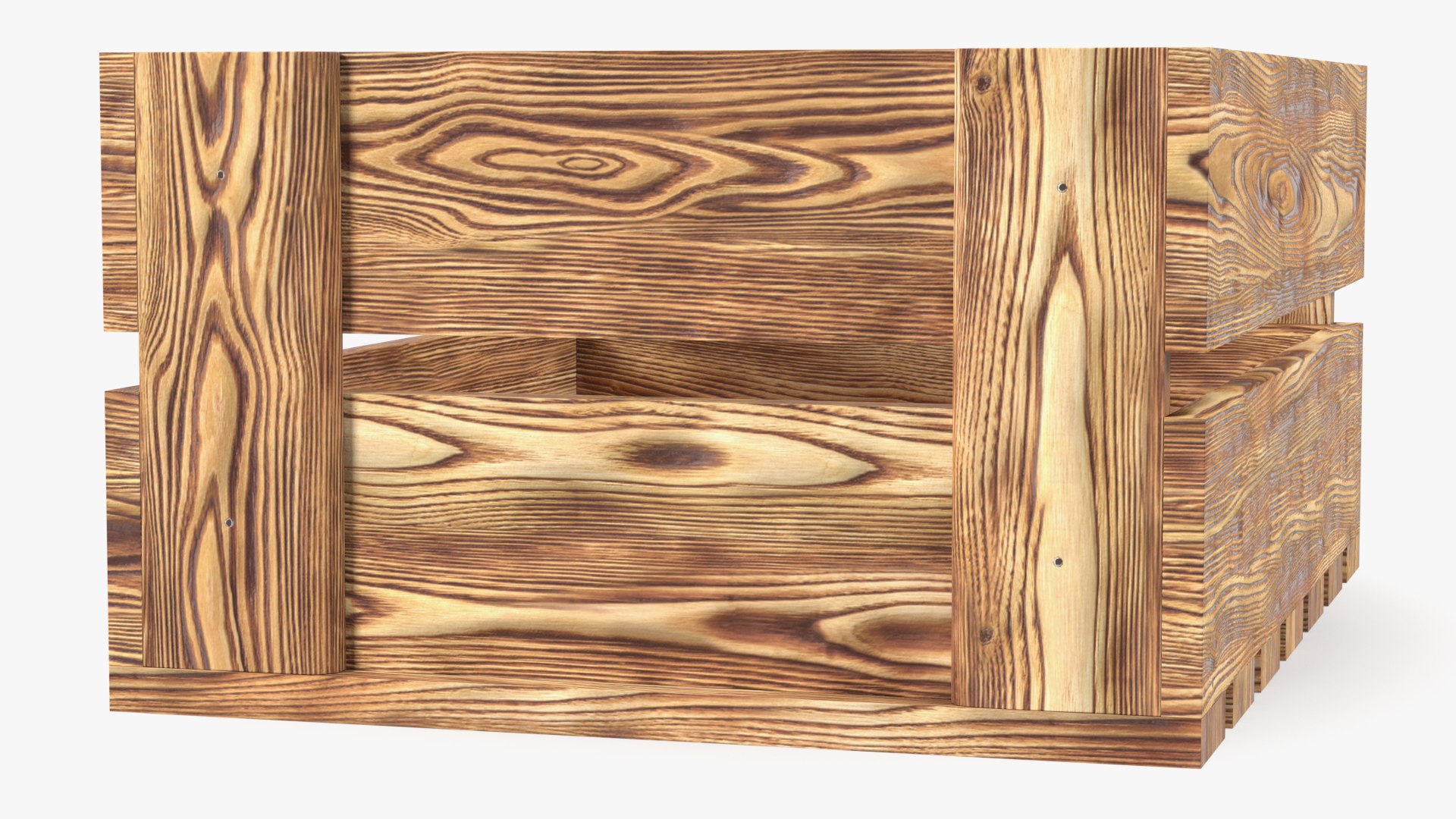 Scorched Wooden Packaging of Boards Low Small 3D model - TurboSquid 1988231