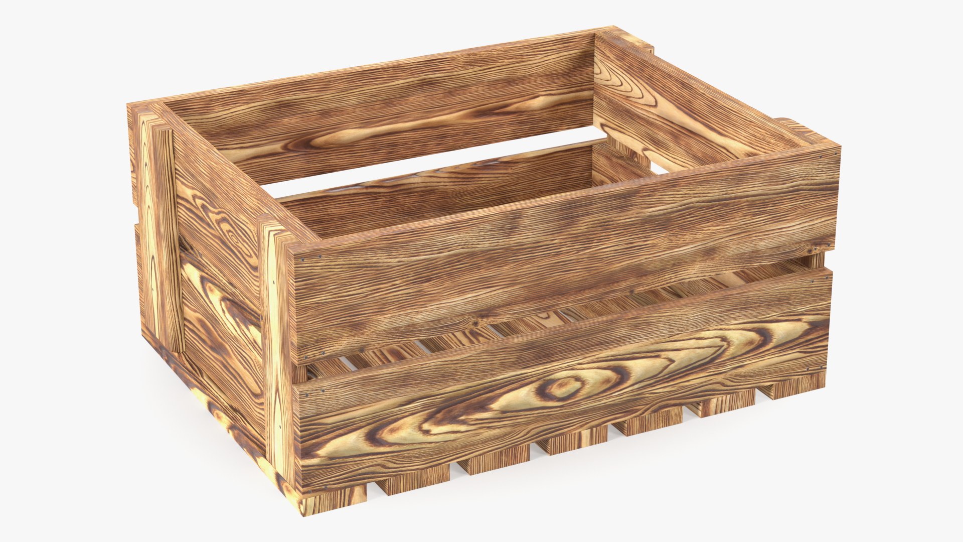 Scorched Wooden Packaging of Boards Low Small 3D model - TurboSquid 1988231