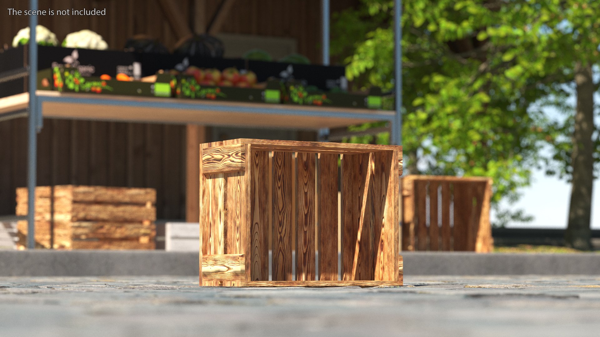 Scorched Wooden Packaging of Boards Low Small 3D model - TurboSquid 1988231