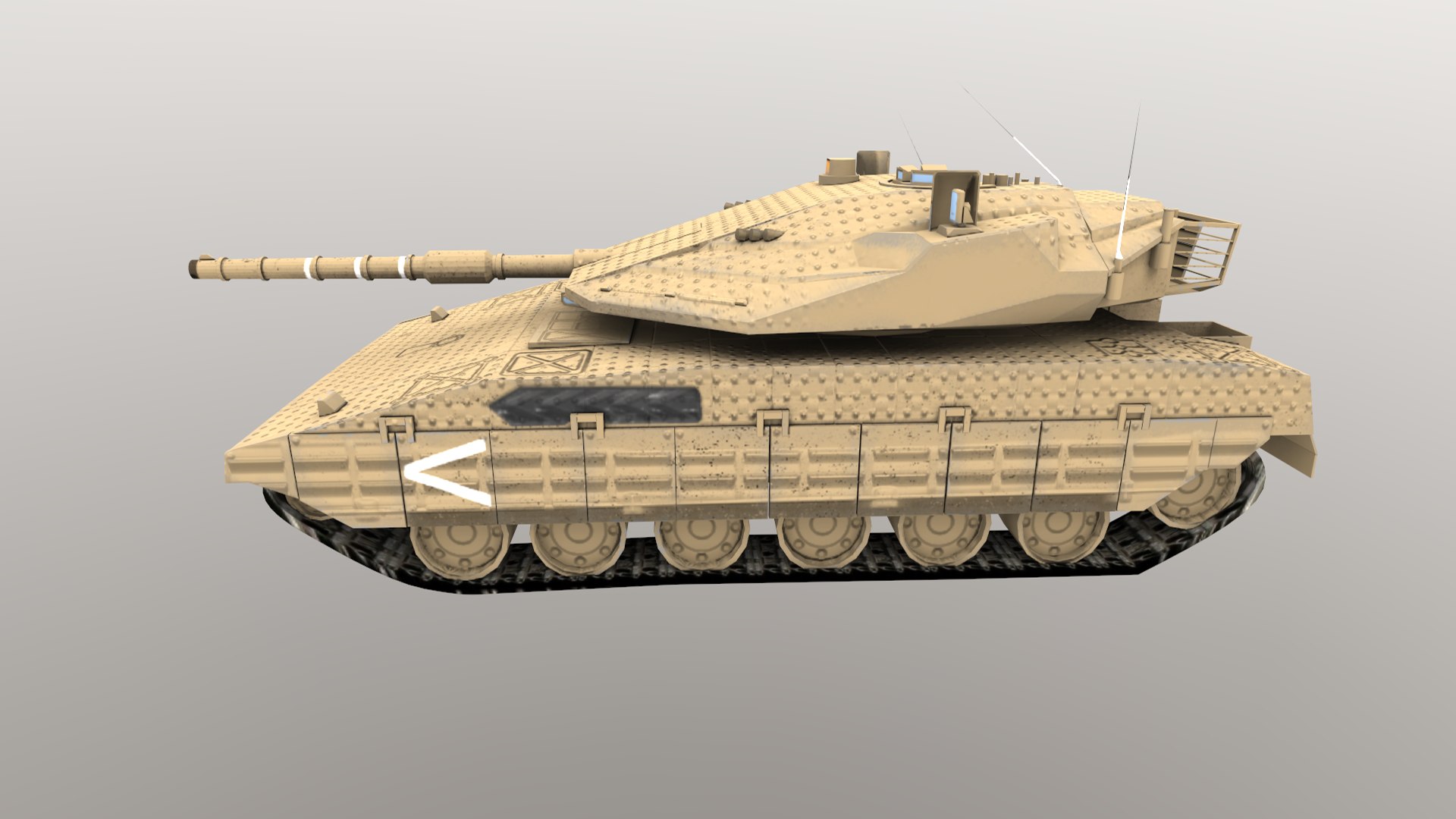 Merkava 4K 3D Model - TurboSquid 1886157