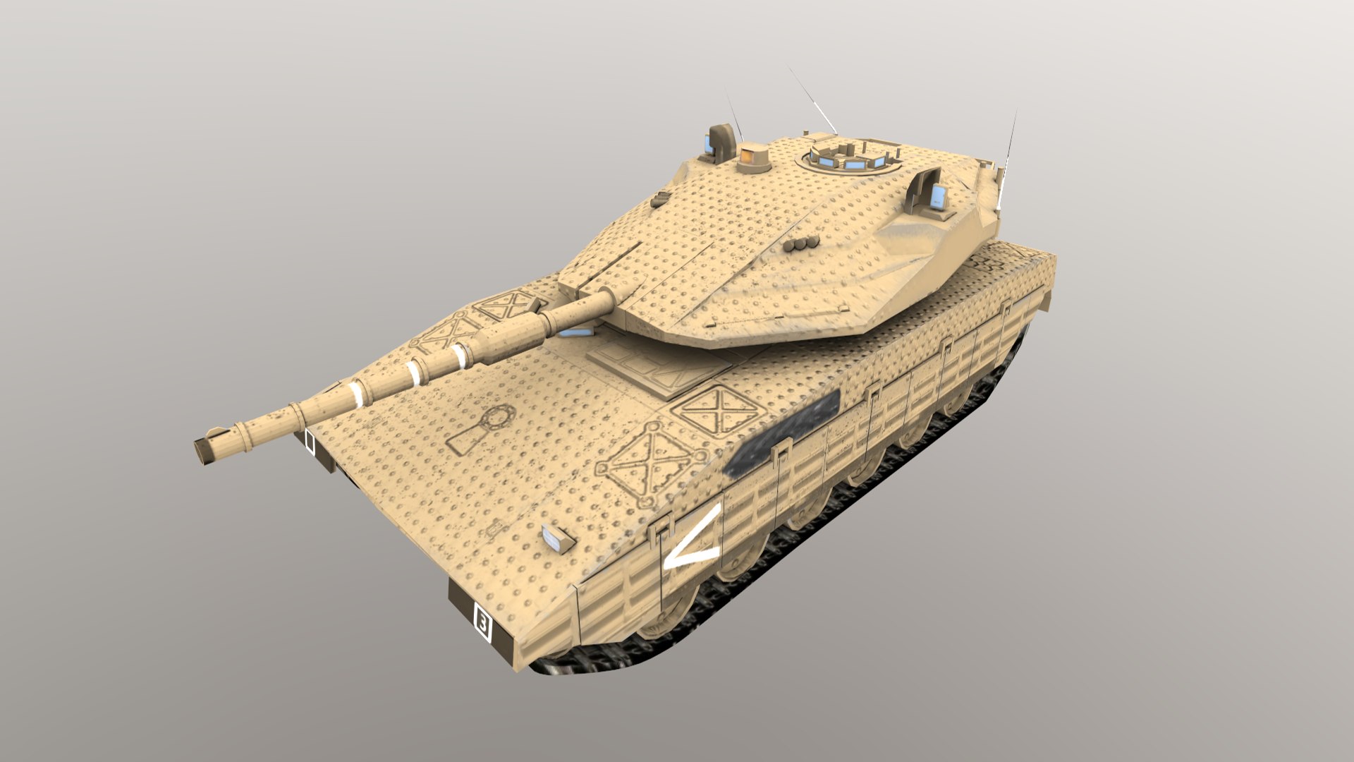 Merkava 4K 3D Model - TurboSquid 1886157