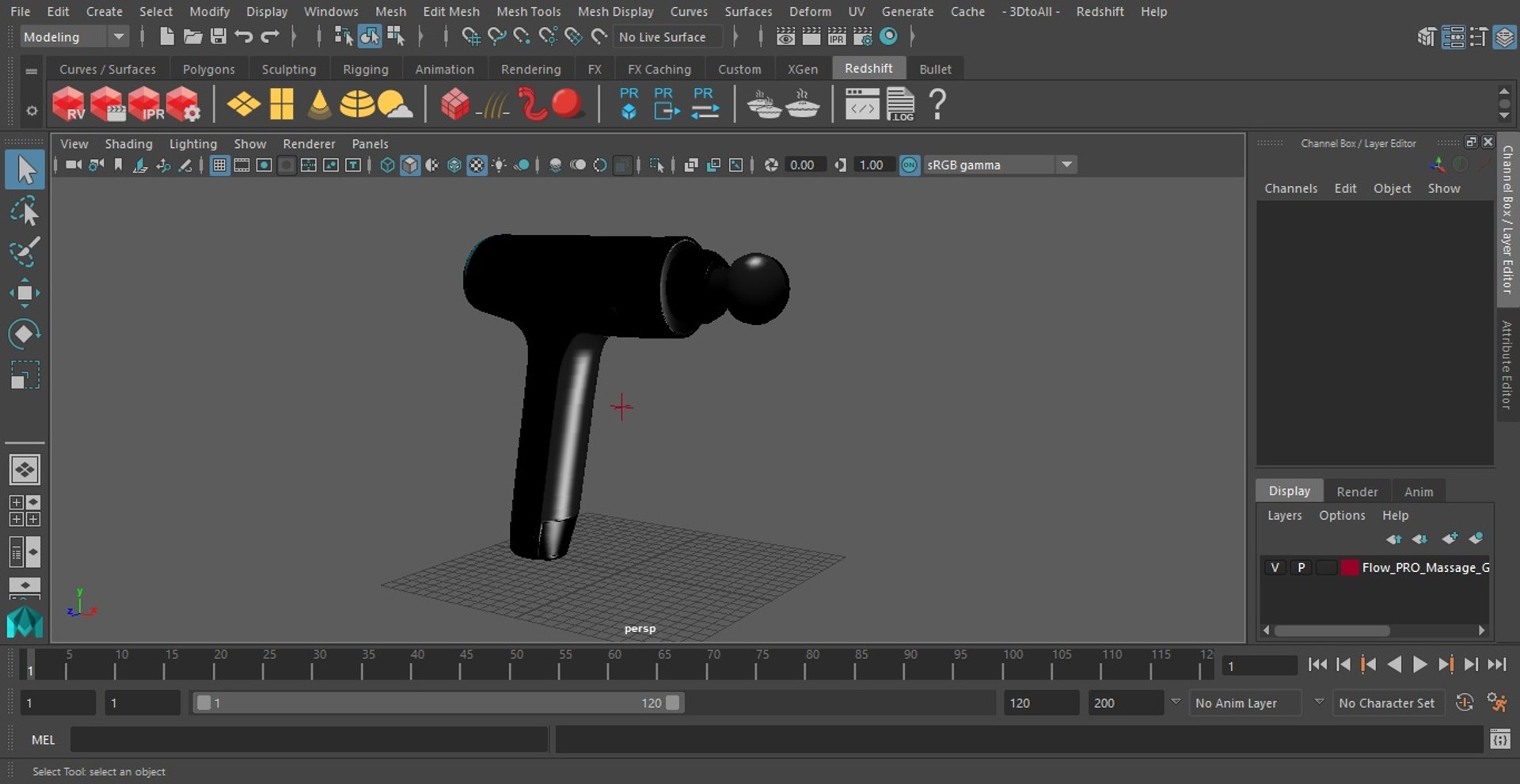 3D model Flow PRO Massage Gun - TurboSquid 1838654