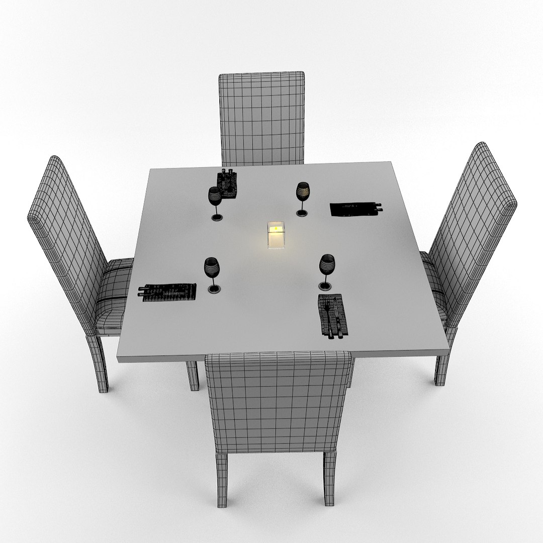 3d Model Restaurant Table