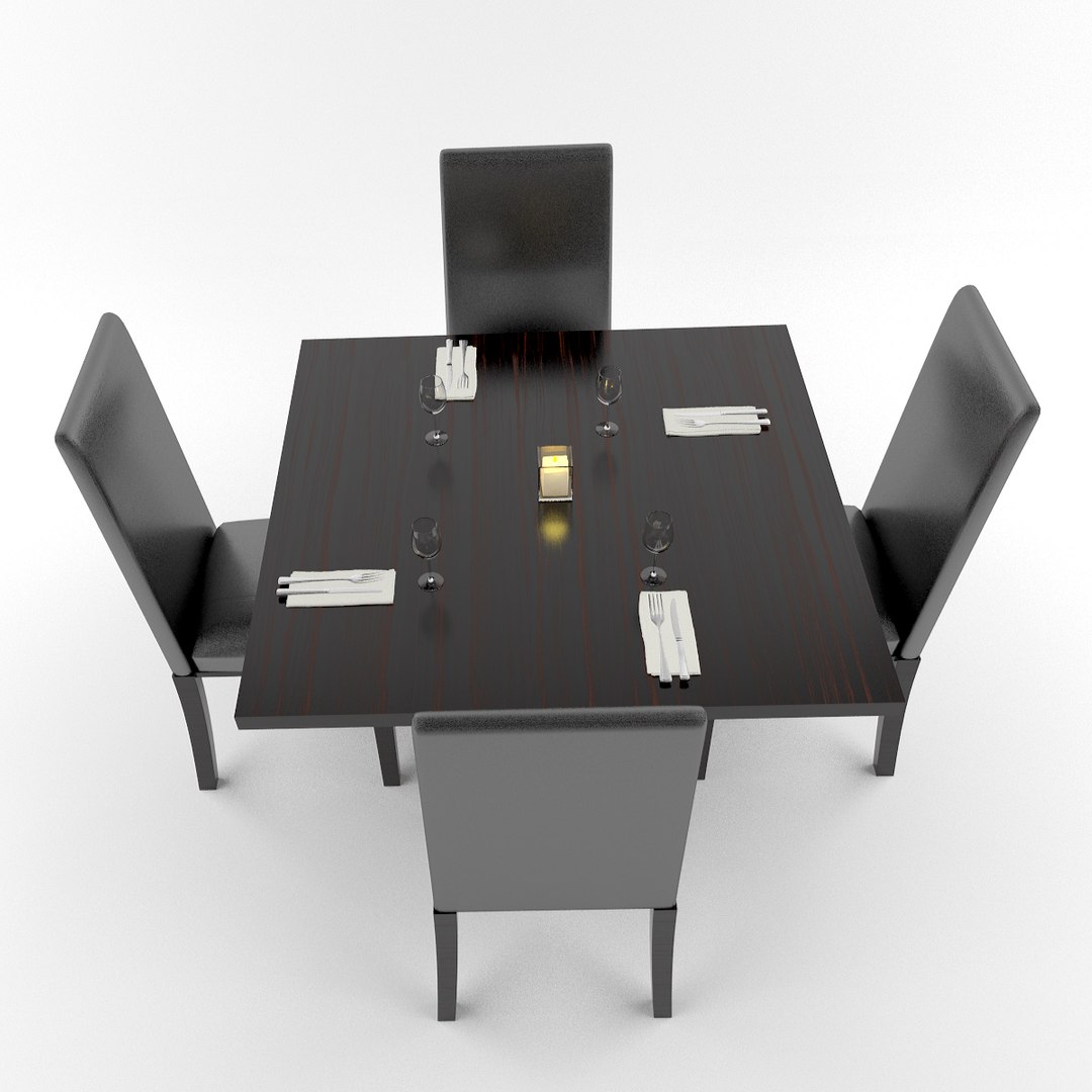 3d Model Restaurant Table