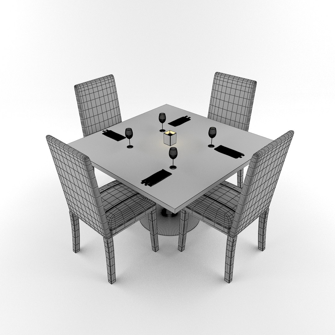 3d Model Restaurant Table