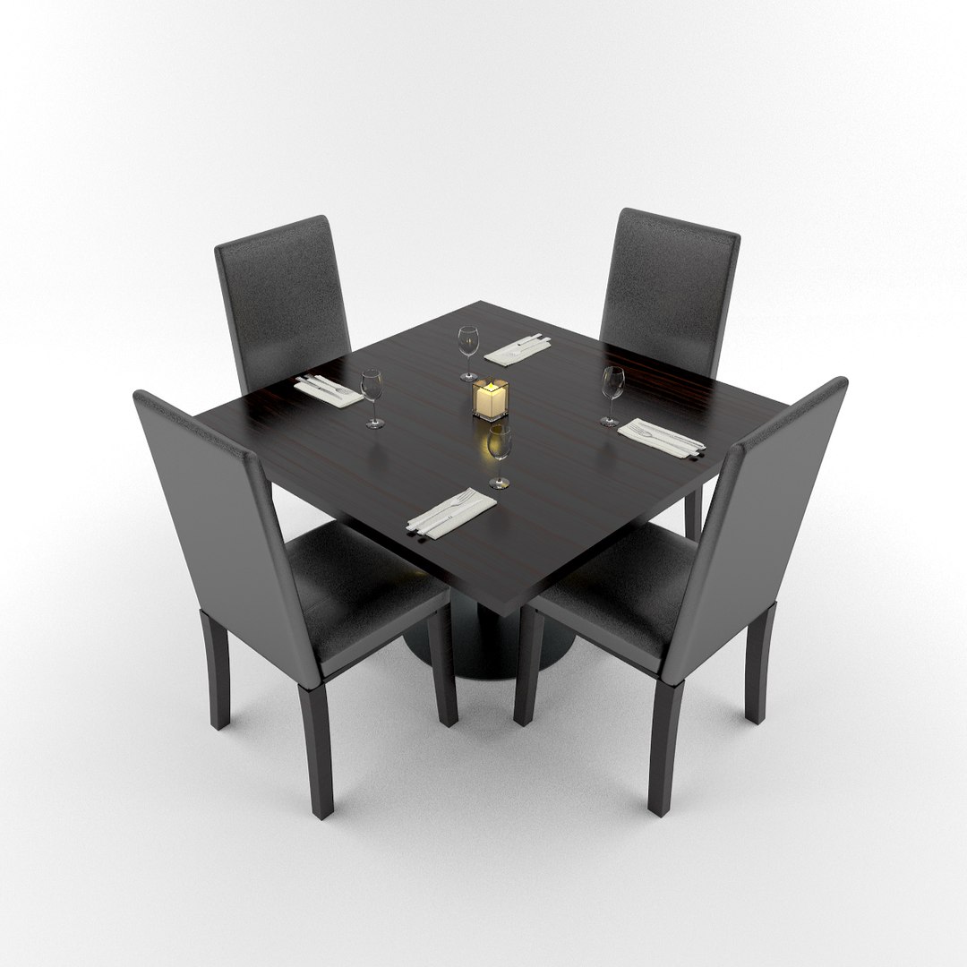 3d Model Restaurant Table
