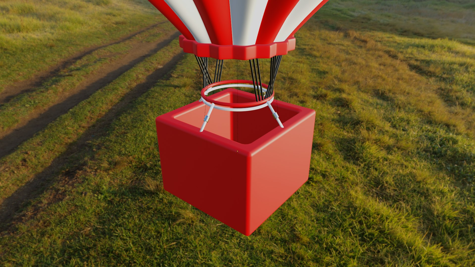 3D Hot Air Balloon Model - TurboSquid 2141775