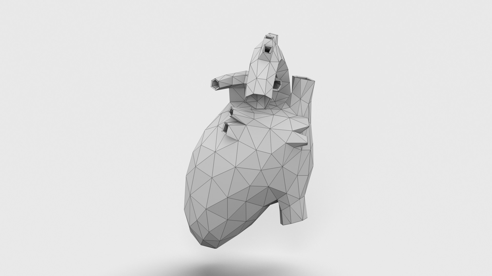 Stylized Low Poly Human Heart 3D - TurboSquid 1755851