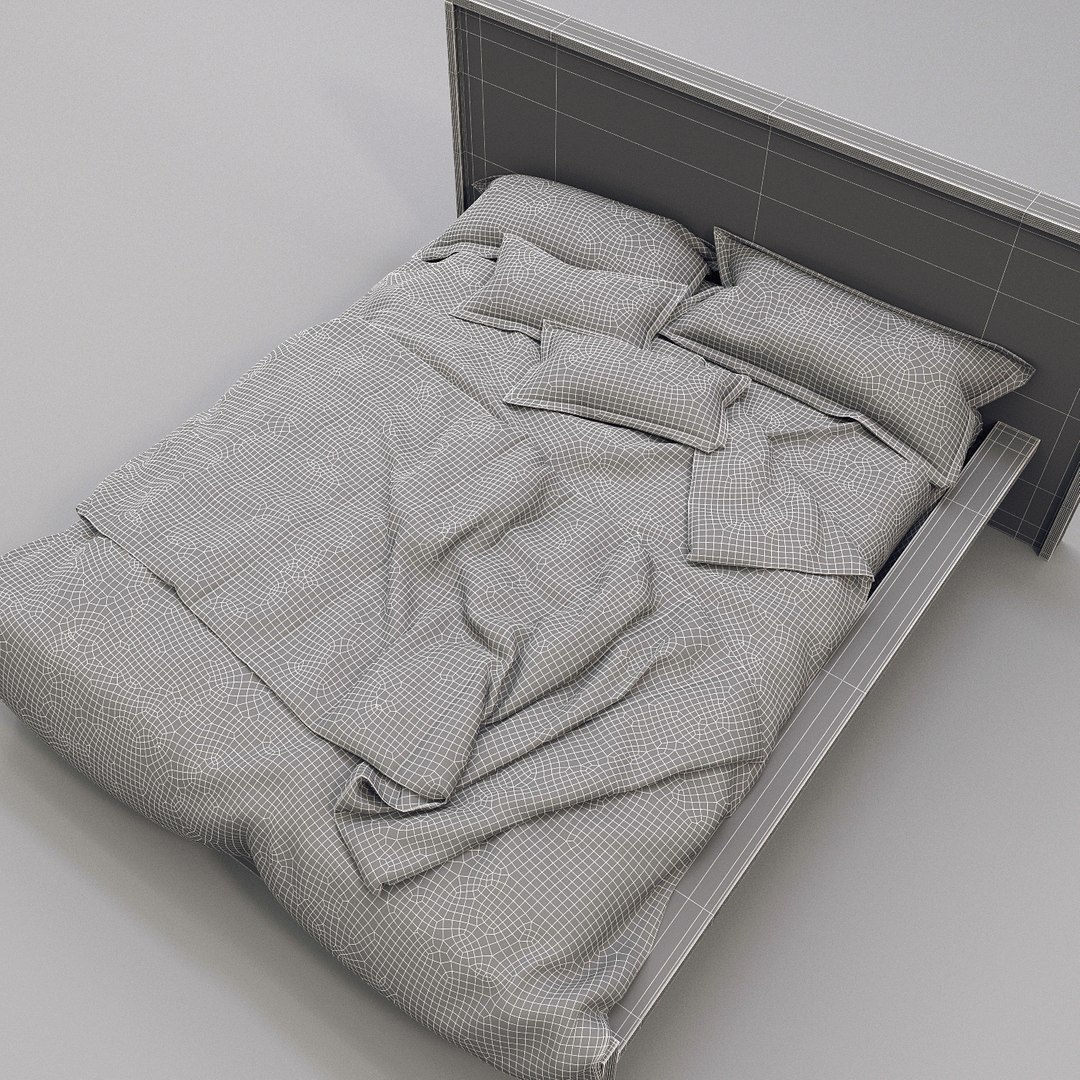 Modern Bed 3d Model