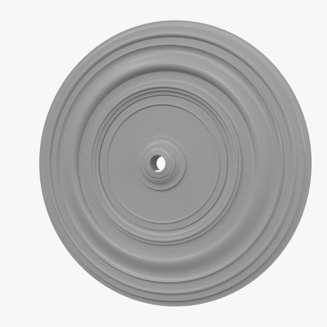 Ceiling Sockets Gypsum Plaster DR274 3D model - TurboSquid 2108964