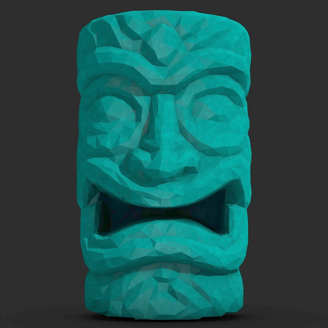 3D Tiki Totem Mask Low Poly 3 Model - TurboSquid 2301382