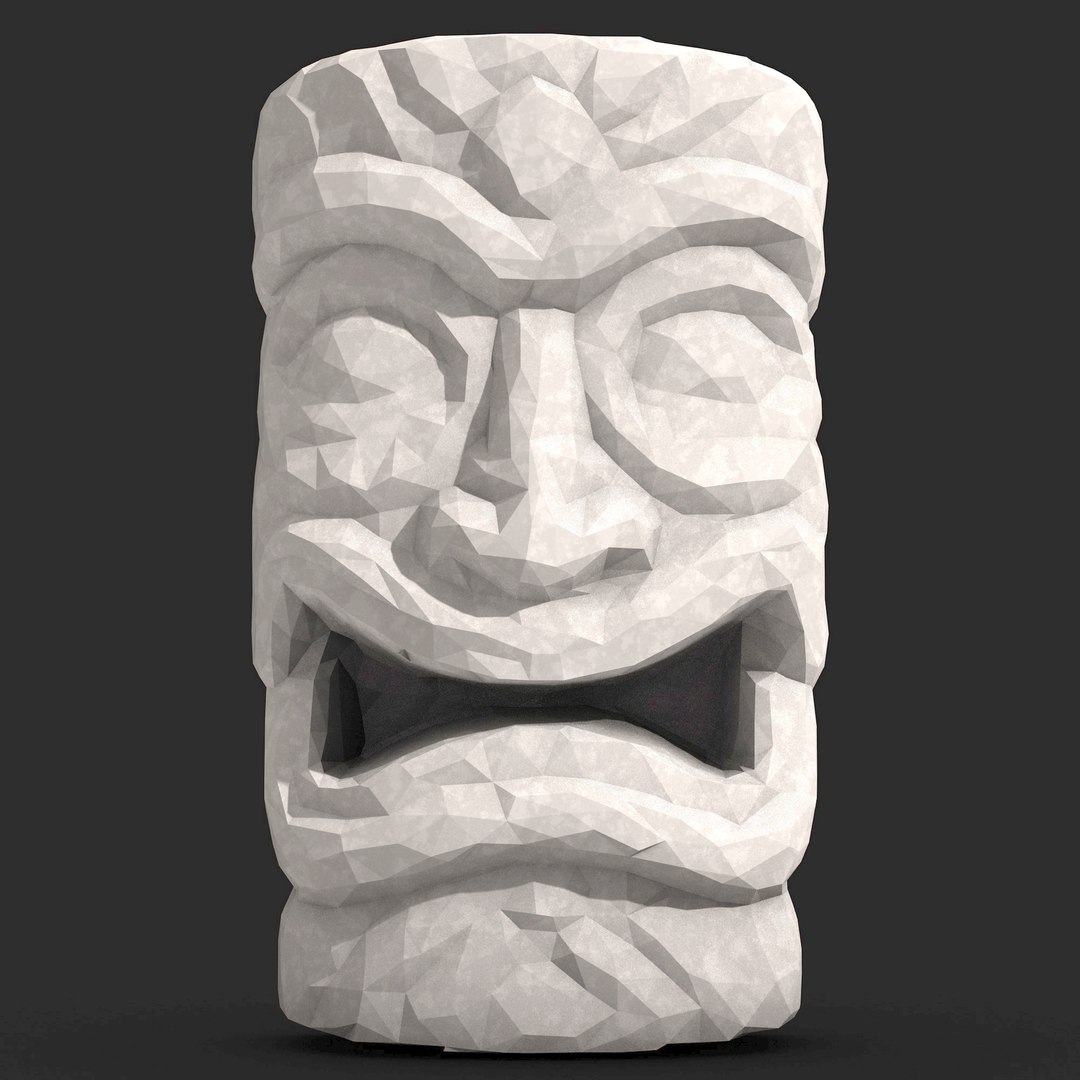 3D Tiki Totem Mask Low Poly 3 Model - TurboSquid 2301382