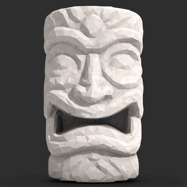 Máscara Tiki Totem Low Poly 3 Modelo 3D - TurboSquid 2301382