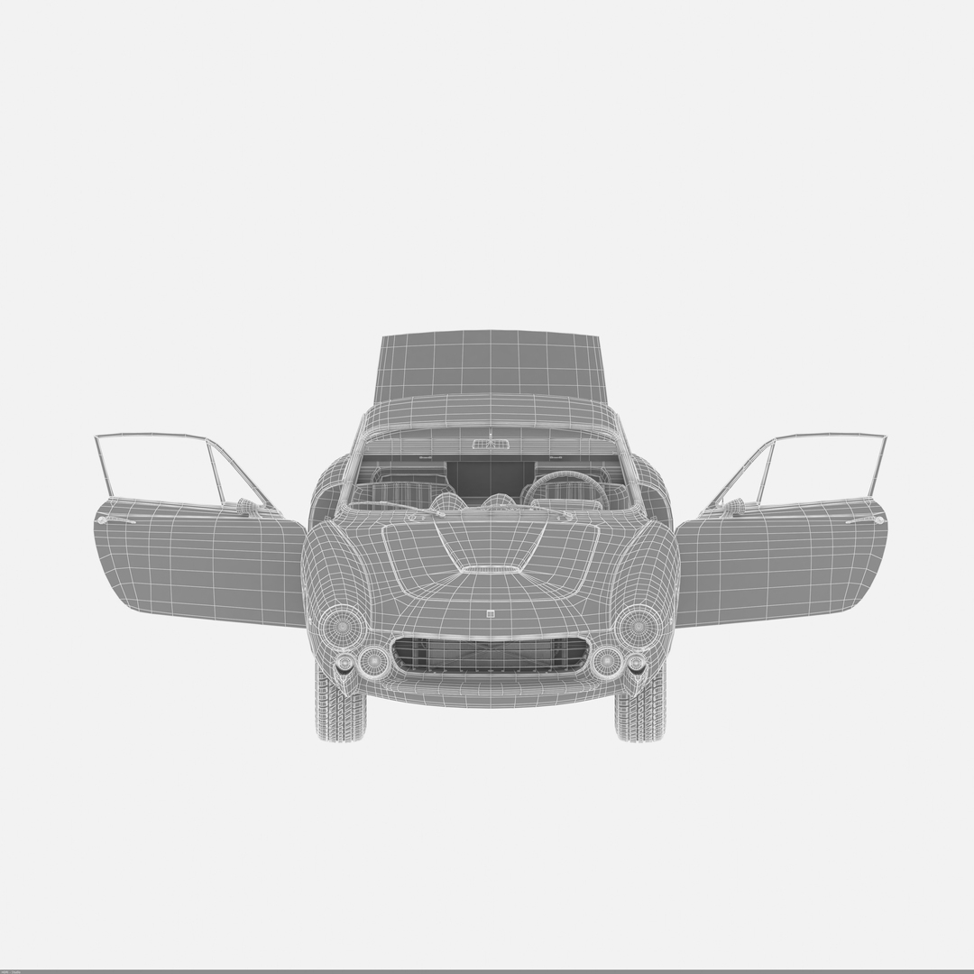 Retro Car 3D Model - TurboSquid 2415073