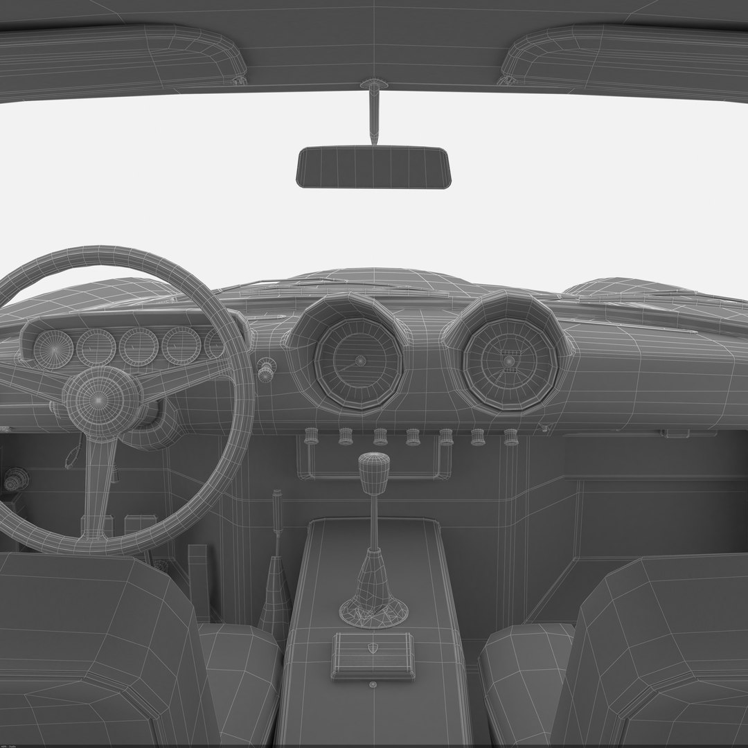 Retro Car 3D Model - TurboSquid 2415073