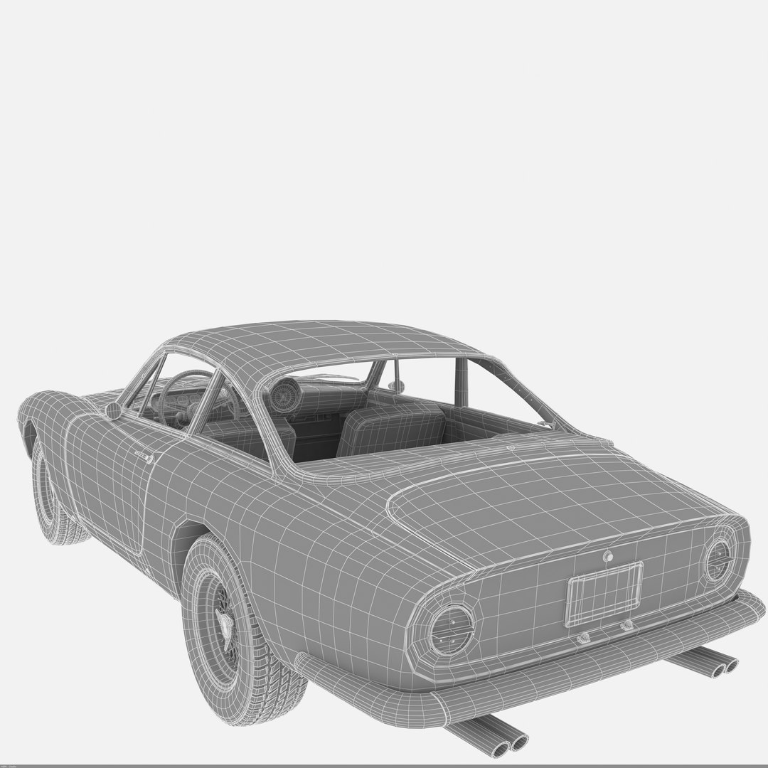 Retro Car 3D Model - TurboSquid 2415073