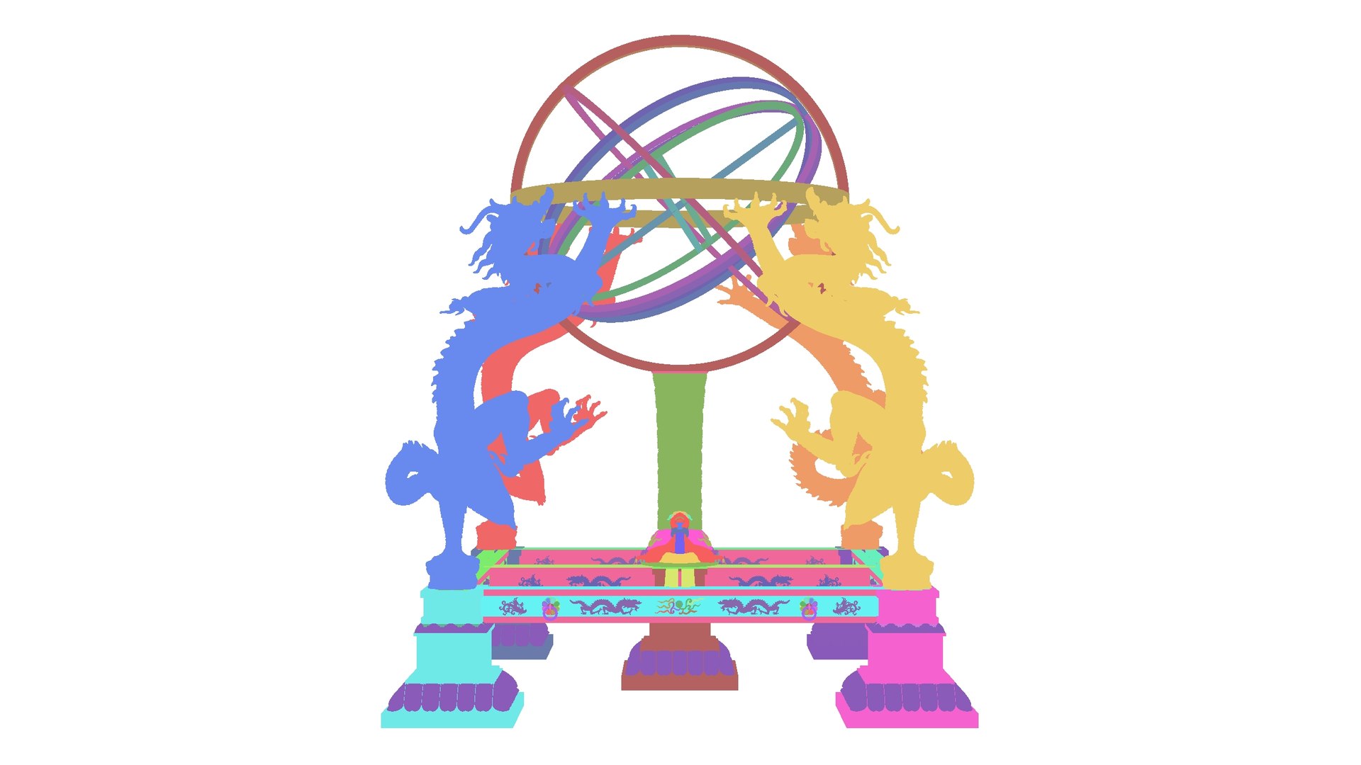 Chinese Armillary Sphere 3D Model - TurboSquid 2277311