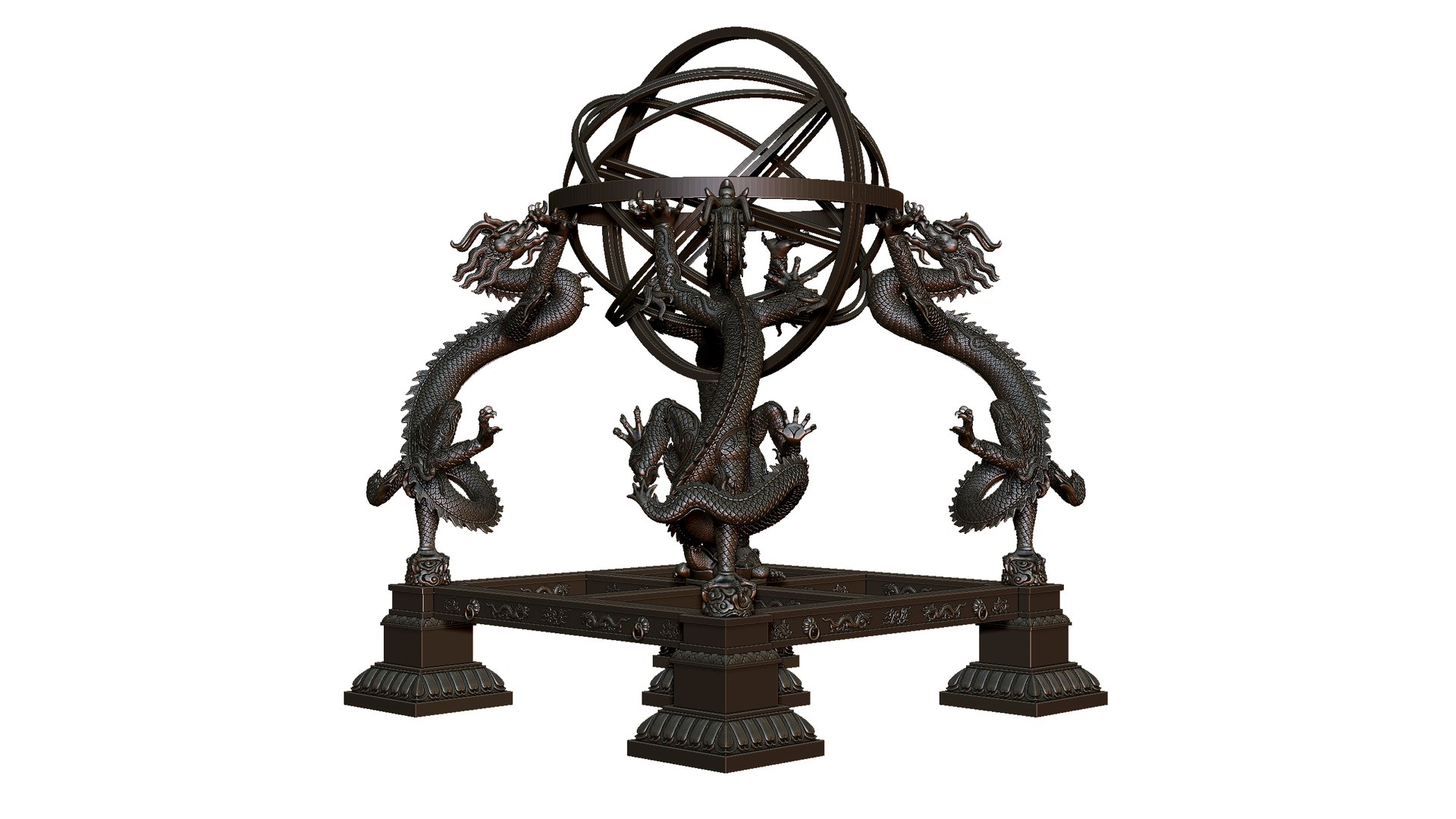 Chinese Armillary Sphere 3D Model - TurboSquid 2277311