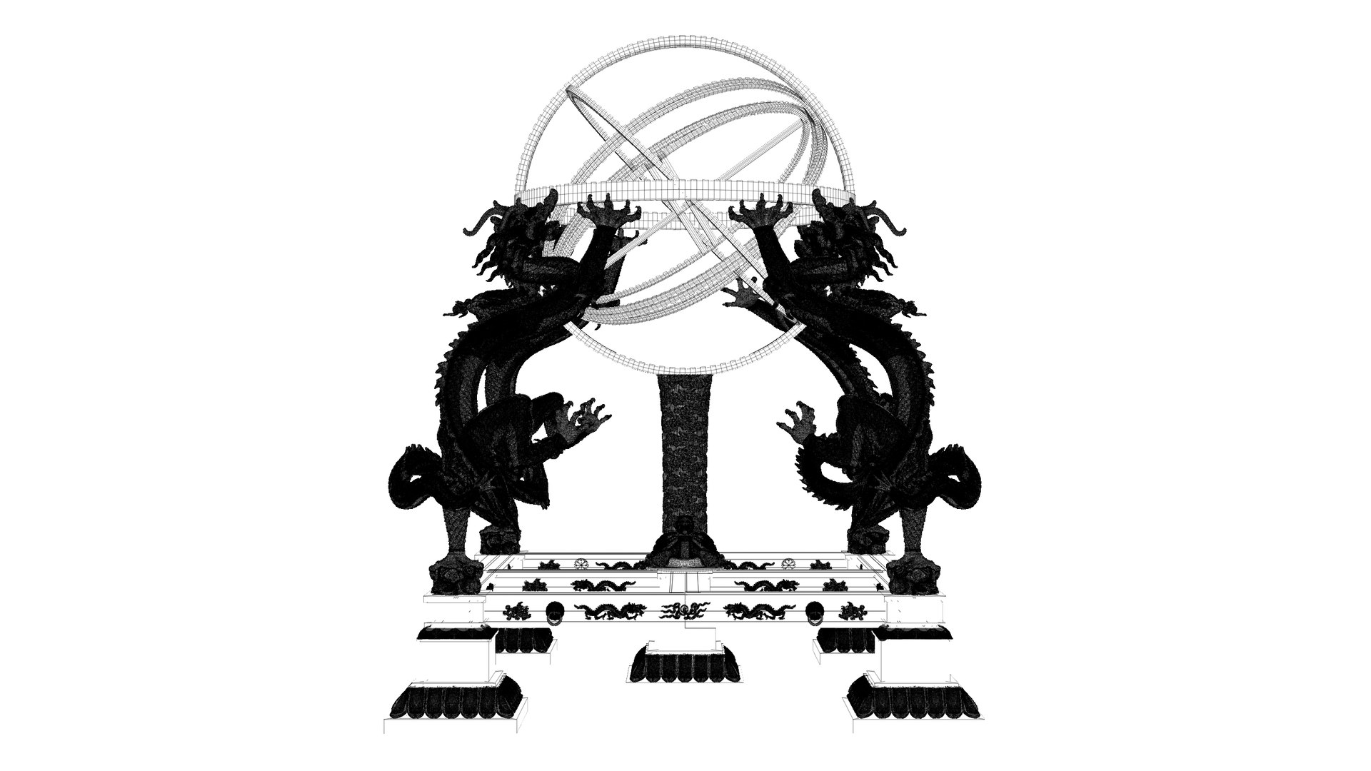 Chinese Armillary Sphere 3D Model - TurboSquid 2277311