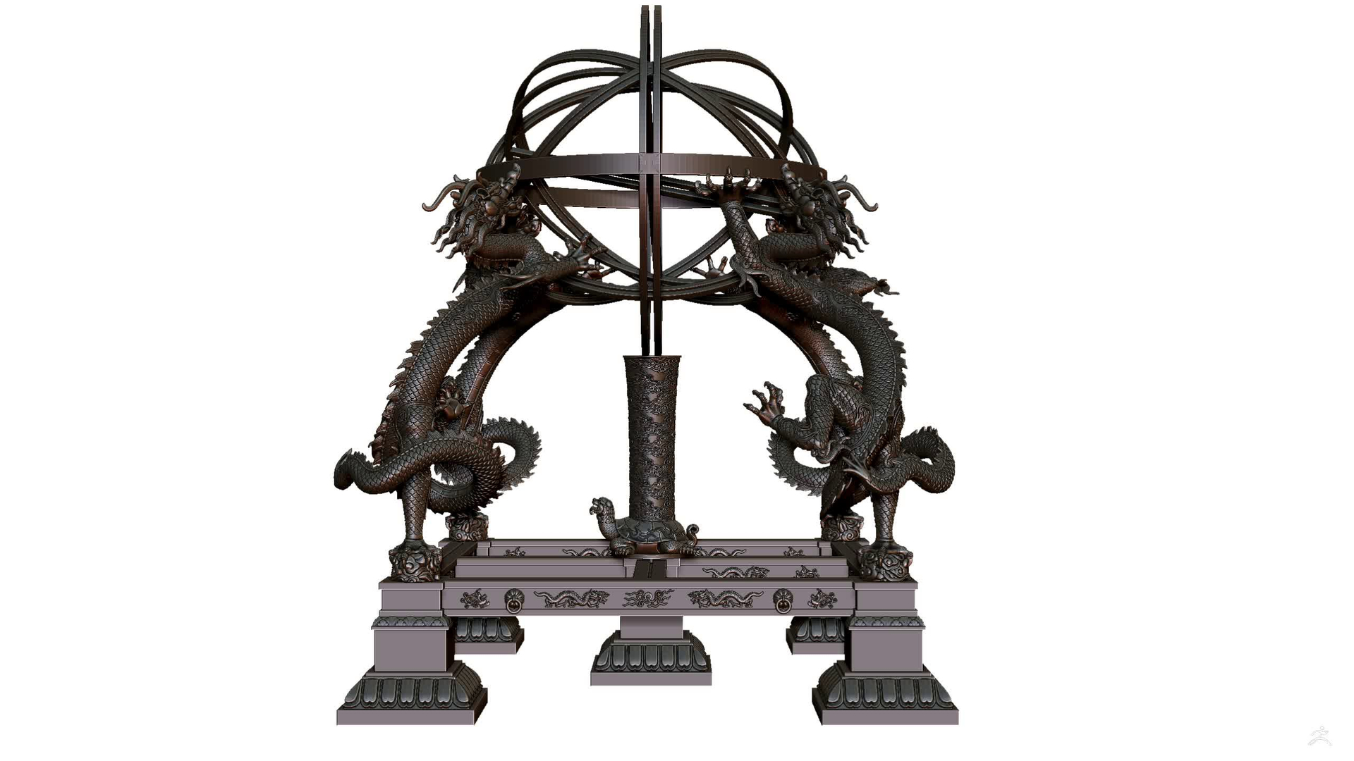 Chinese Armillary Sphere 3D Model - TurboSquid 2277311