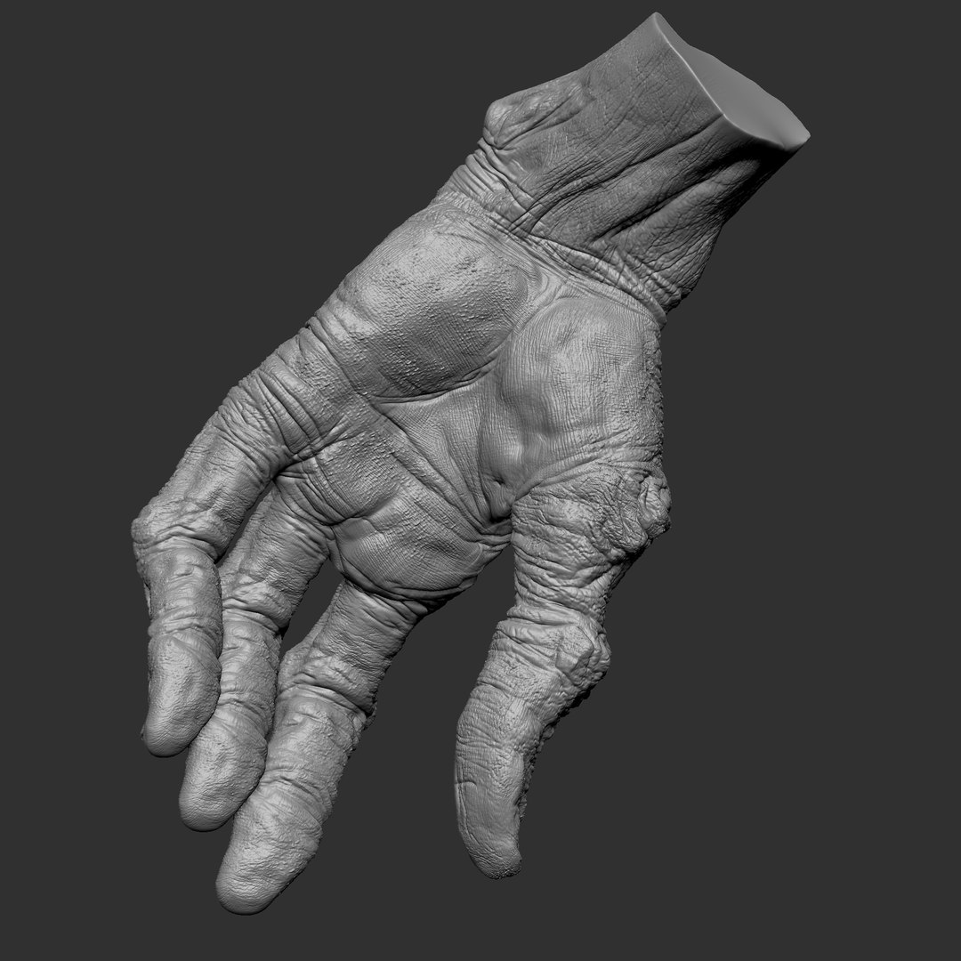 3d Model Monster Alien Hand