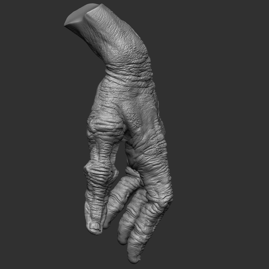 3d Model Monster Alien Hand