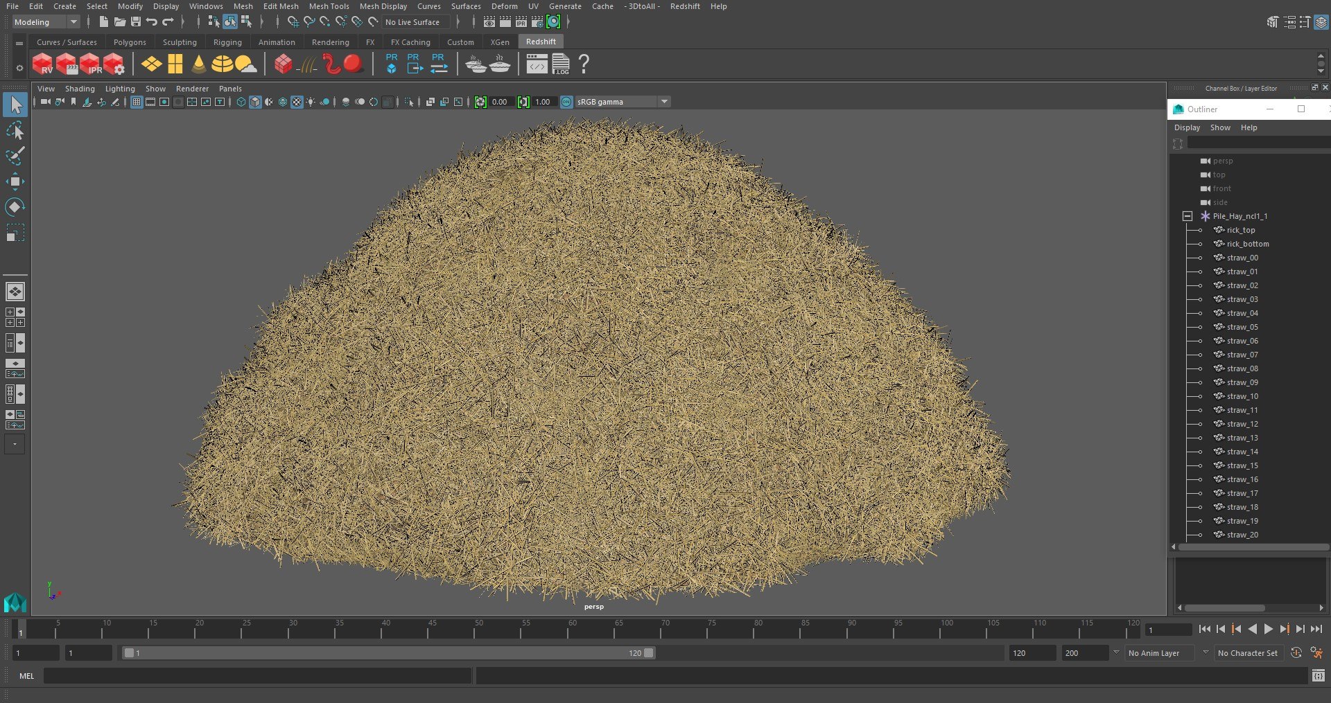 Pile Hay 3D Model - TurboSquid 2132399