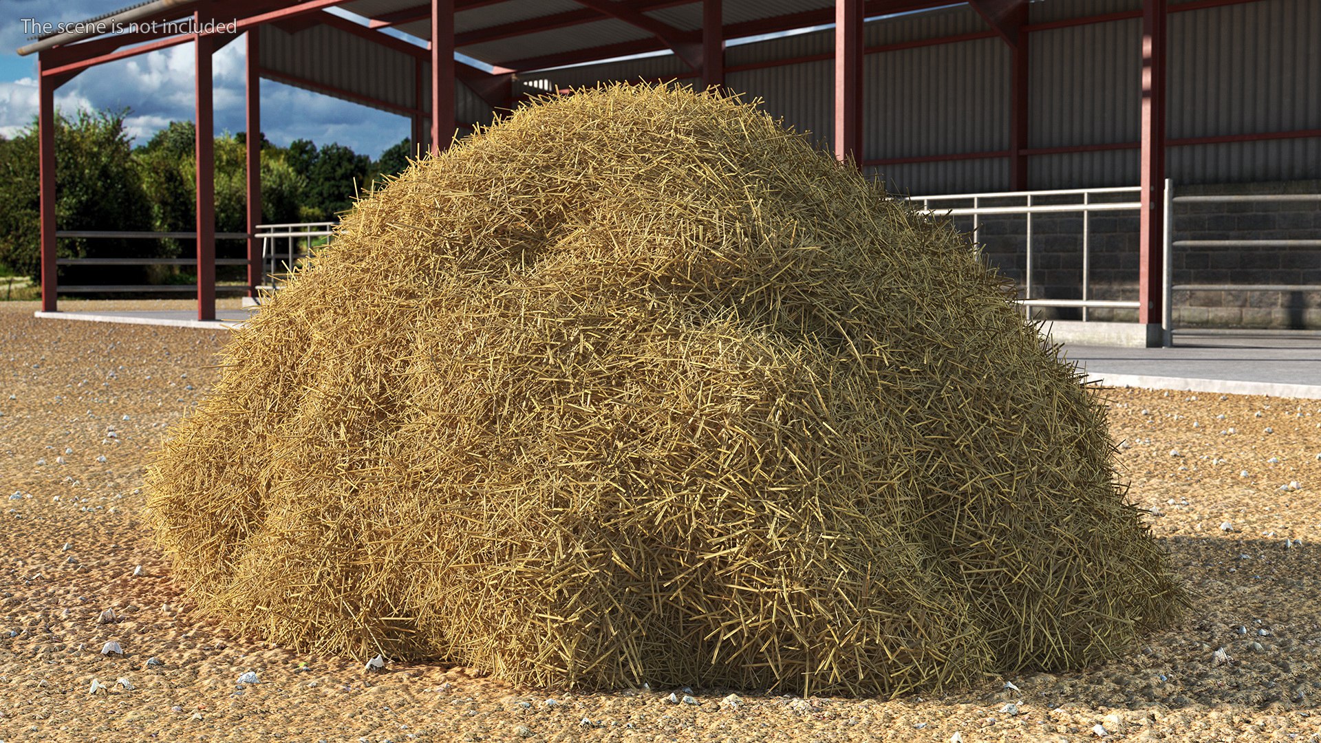 Pile Hay 3D Model - TurboSquid 2132399