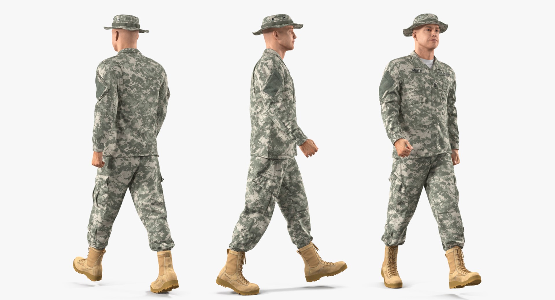 Army soldier military acu 3D model - TurboSquid 1436330