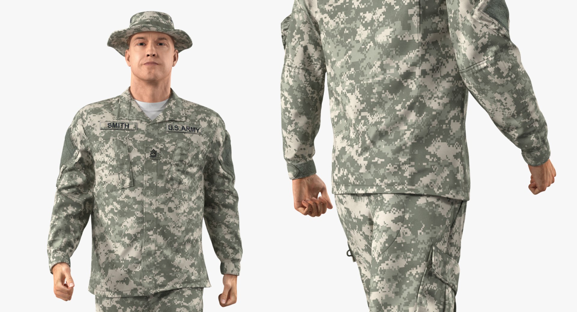 Army soldier military acu 3D model - TurboSquid 1436330