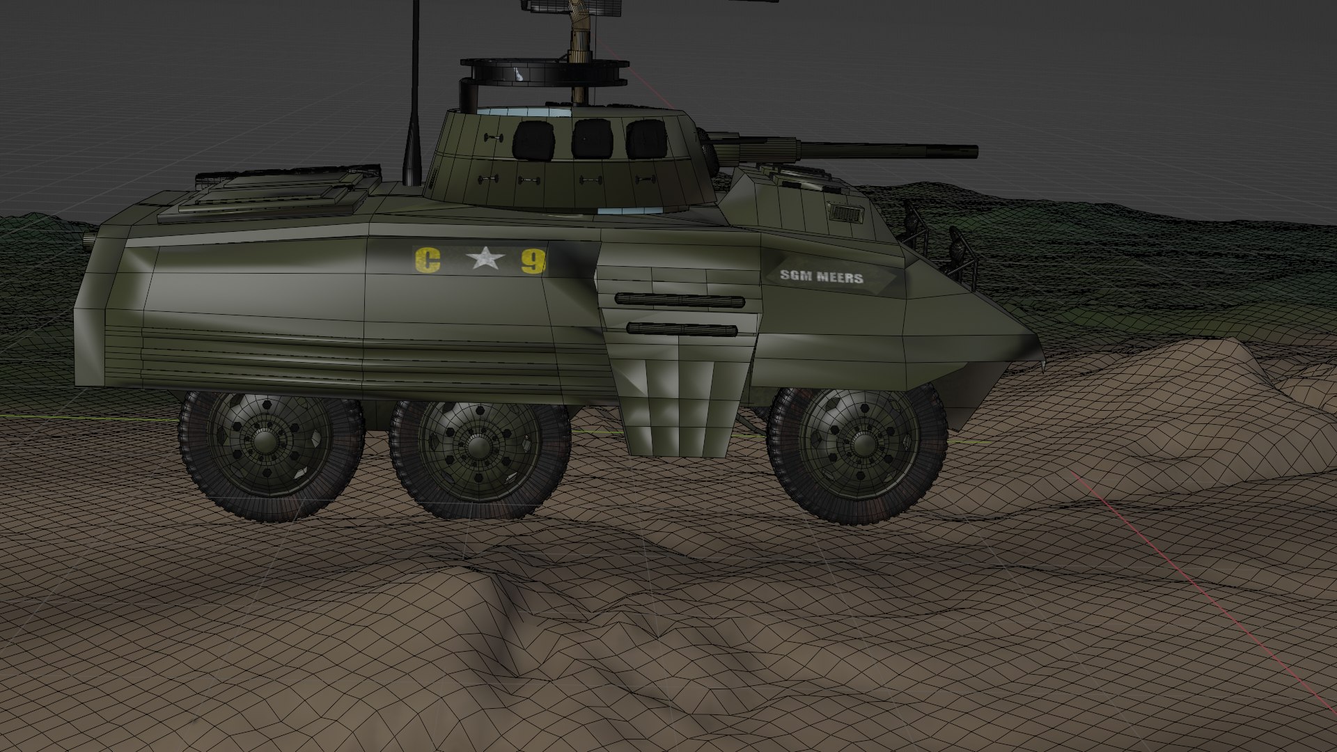 WW2 Grayhound Armored Recon Vehicle 3D Model - TurboSquid 2373201