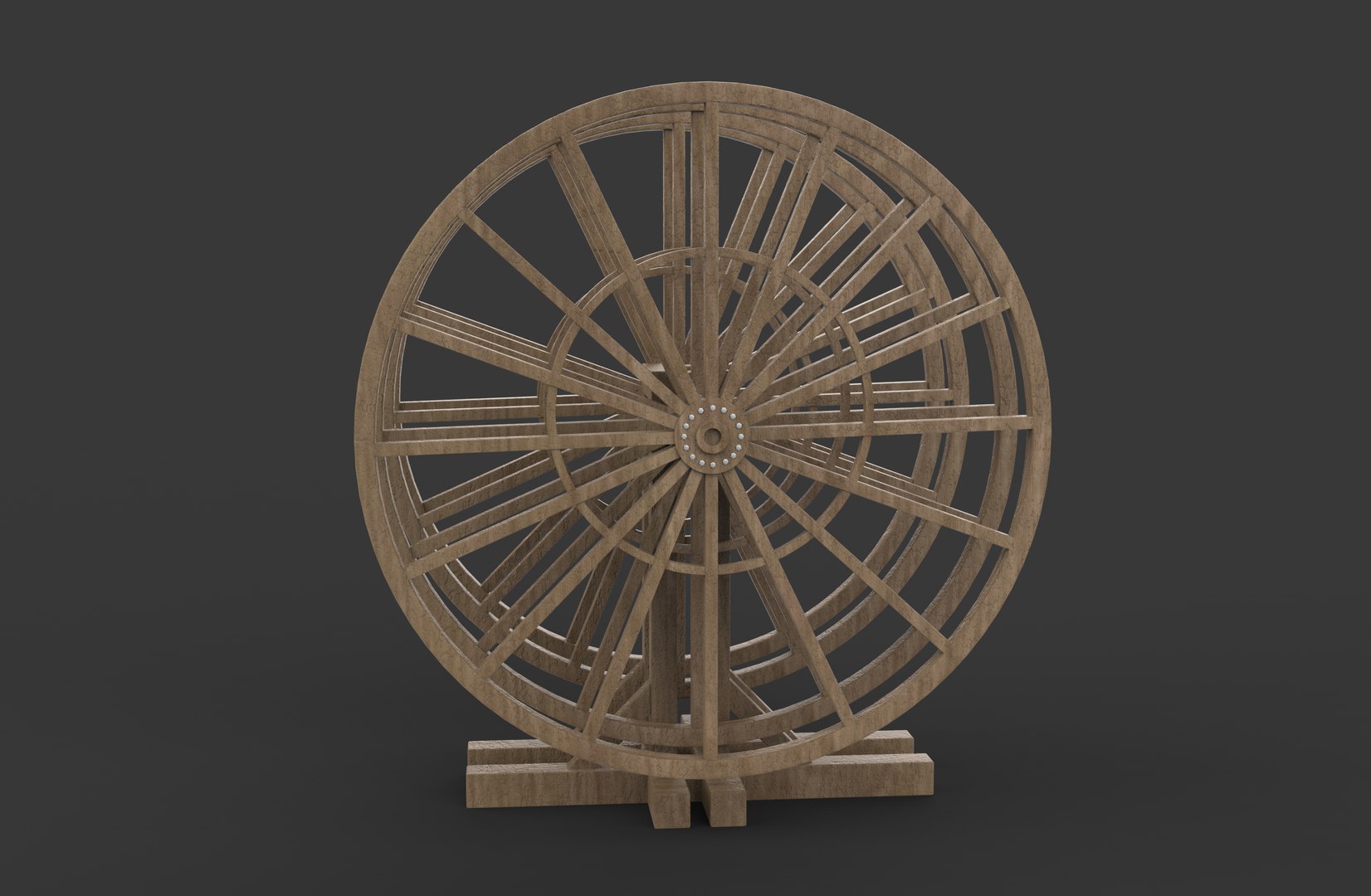 Watermill Wheel 03 3D Model Model - TurboSquid 2502522