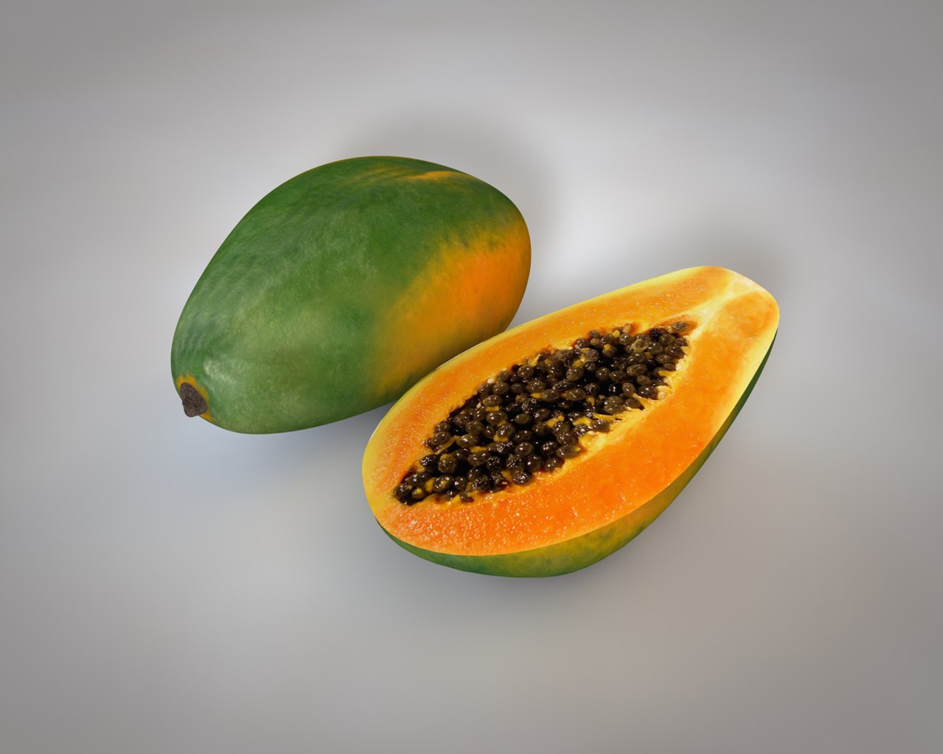 3D Papaya Fruit Model - TurboSquid 1541695