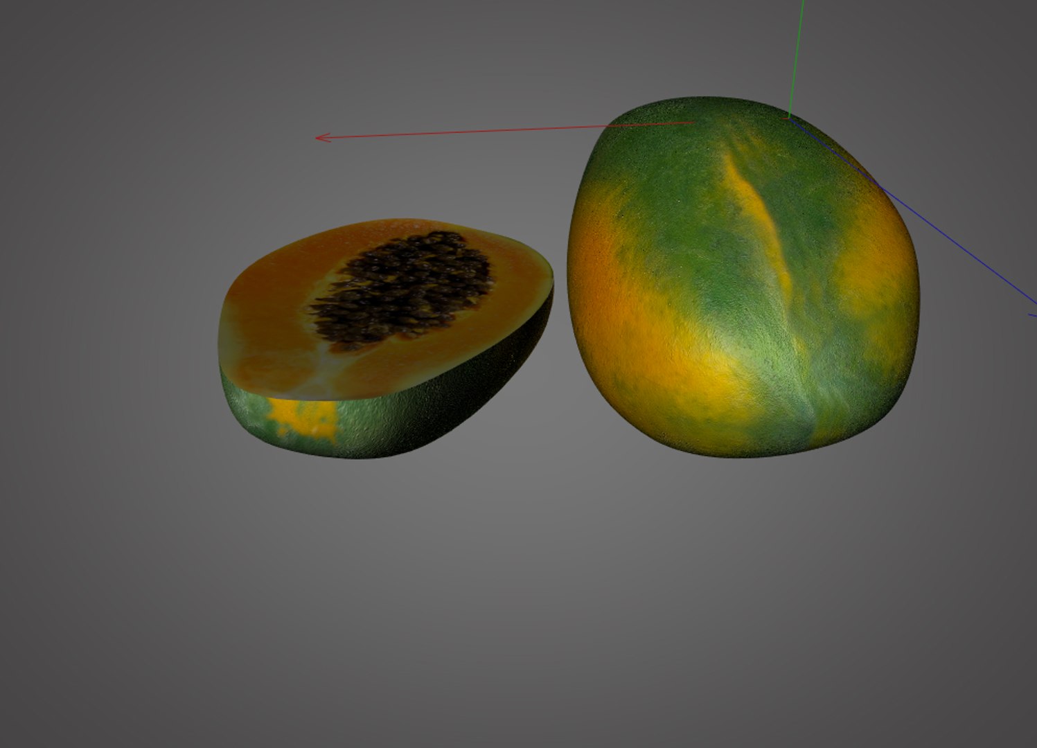 3D Papaya Fruit Model - TurboSquid 1541695