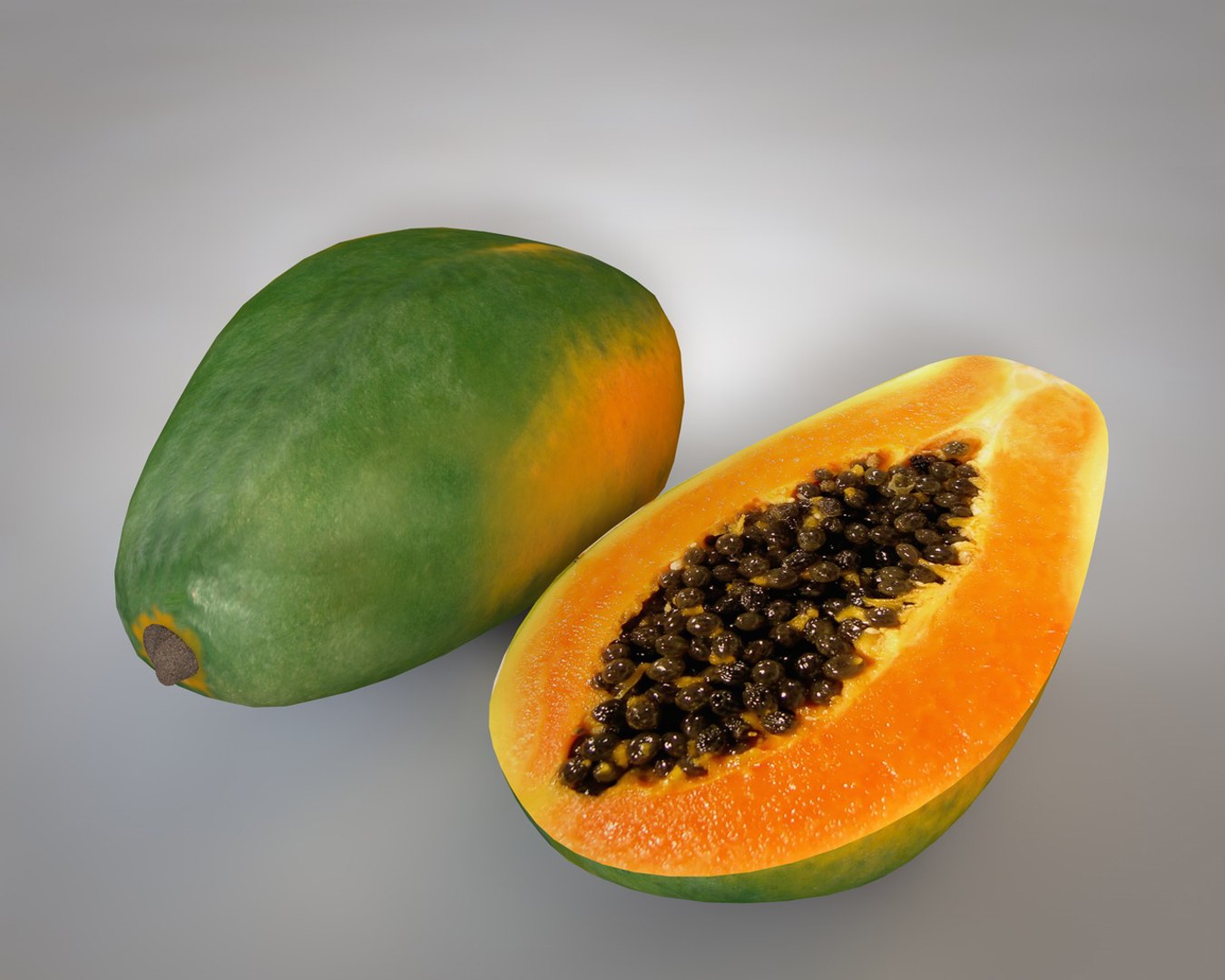 3D Papaya Fruit Model - TurboSquid 1541695