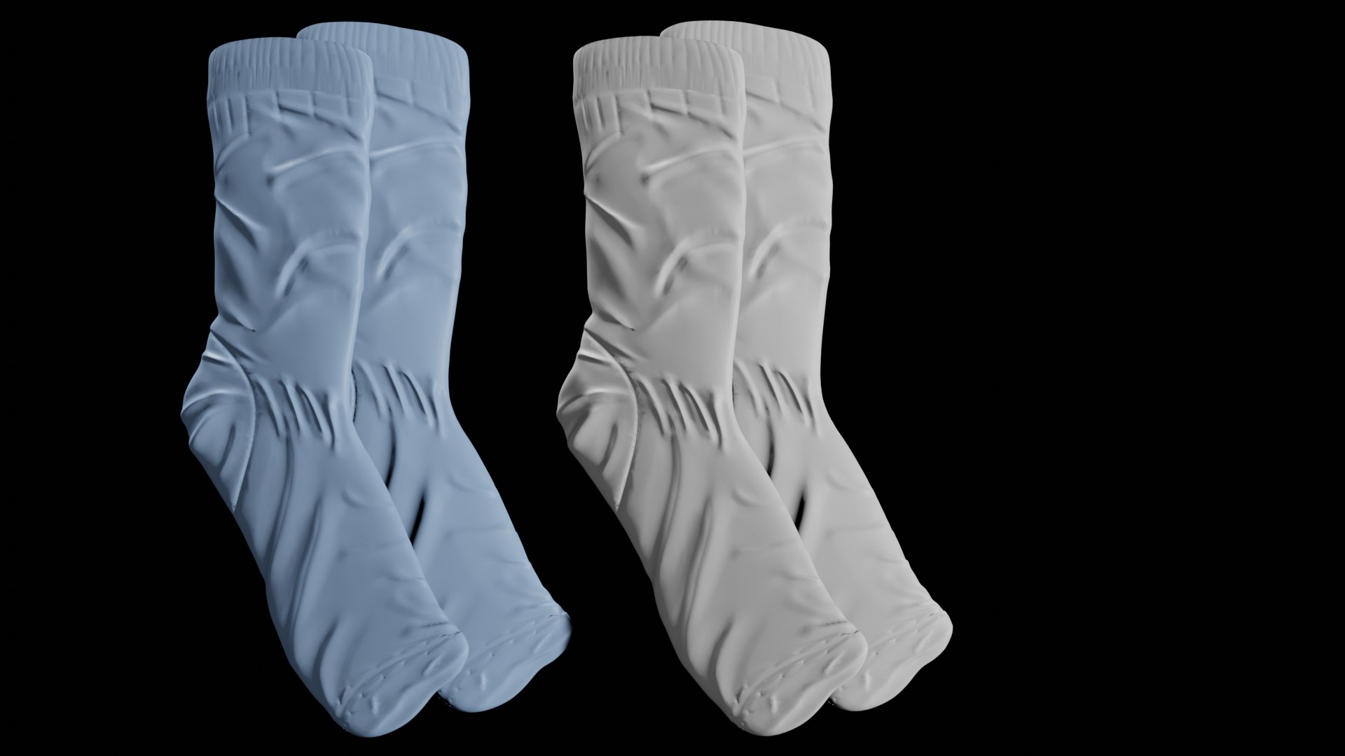 3D Socks Model - TurboSquid 1848298