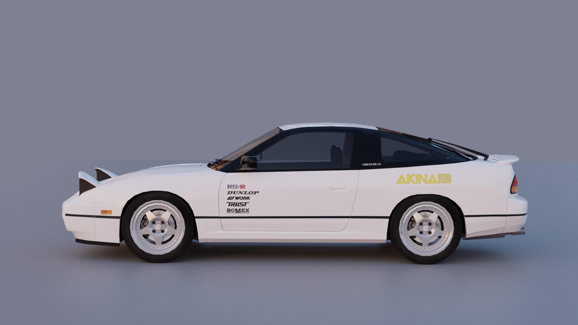 Nissan 180sx Kenji Style 3D Model - TurboSquid 1548468