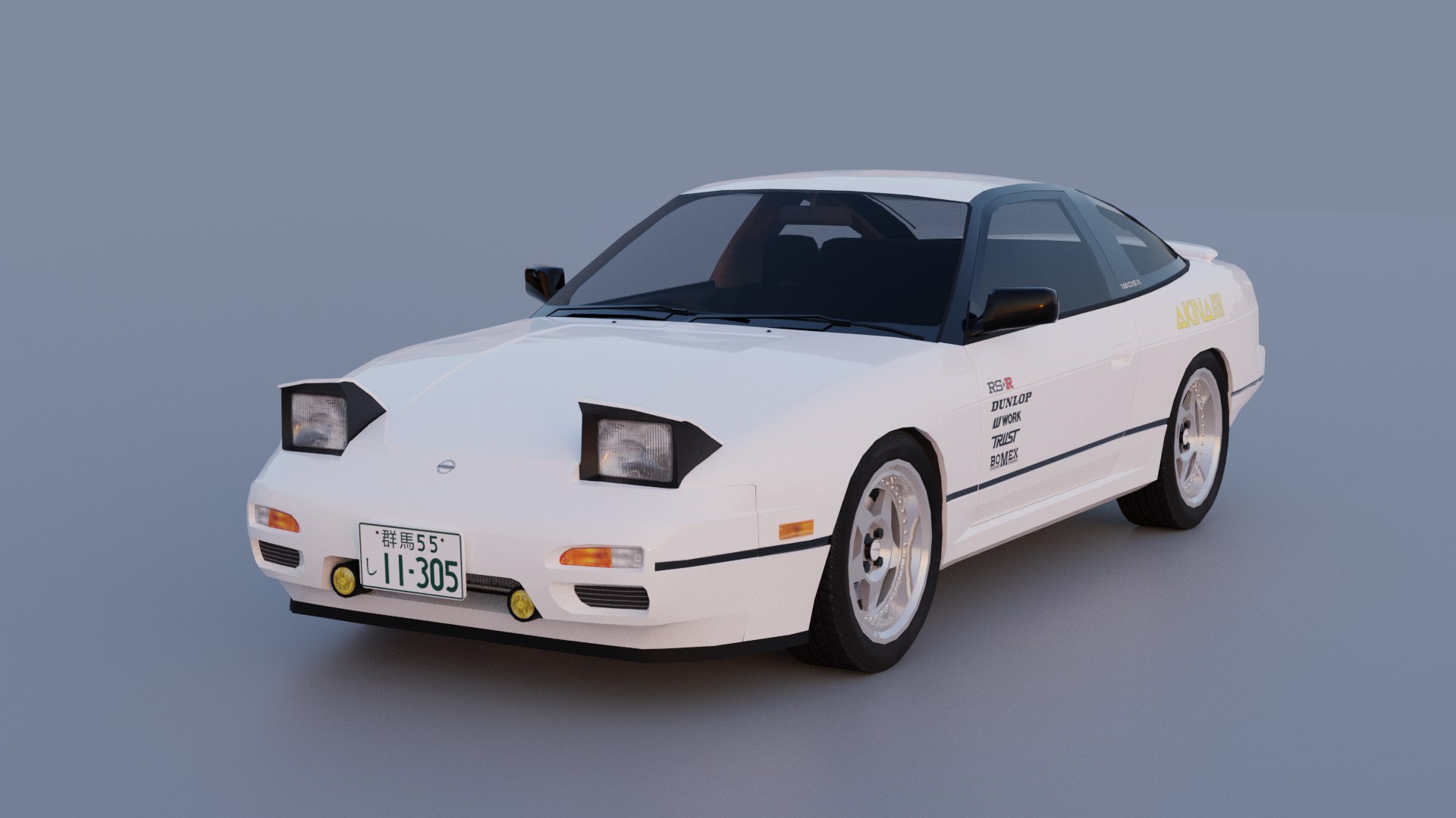 Nissan 180sx Kenji Style 3D Model - TurboSquid 1548468